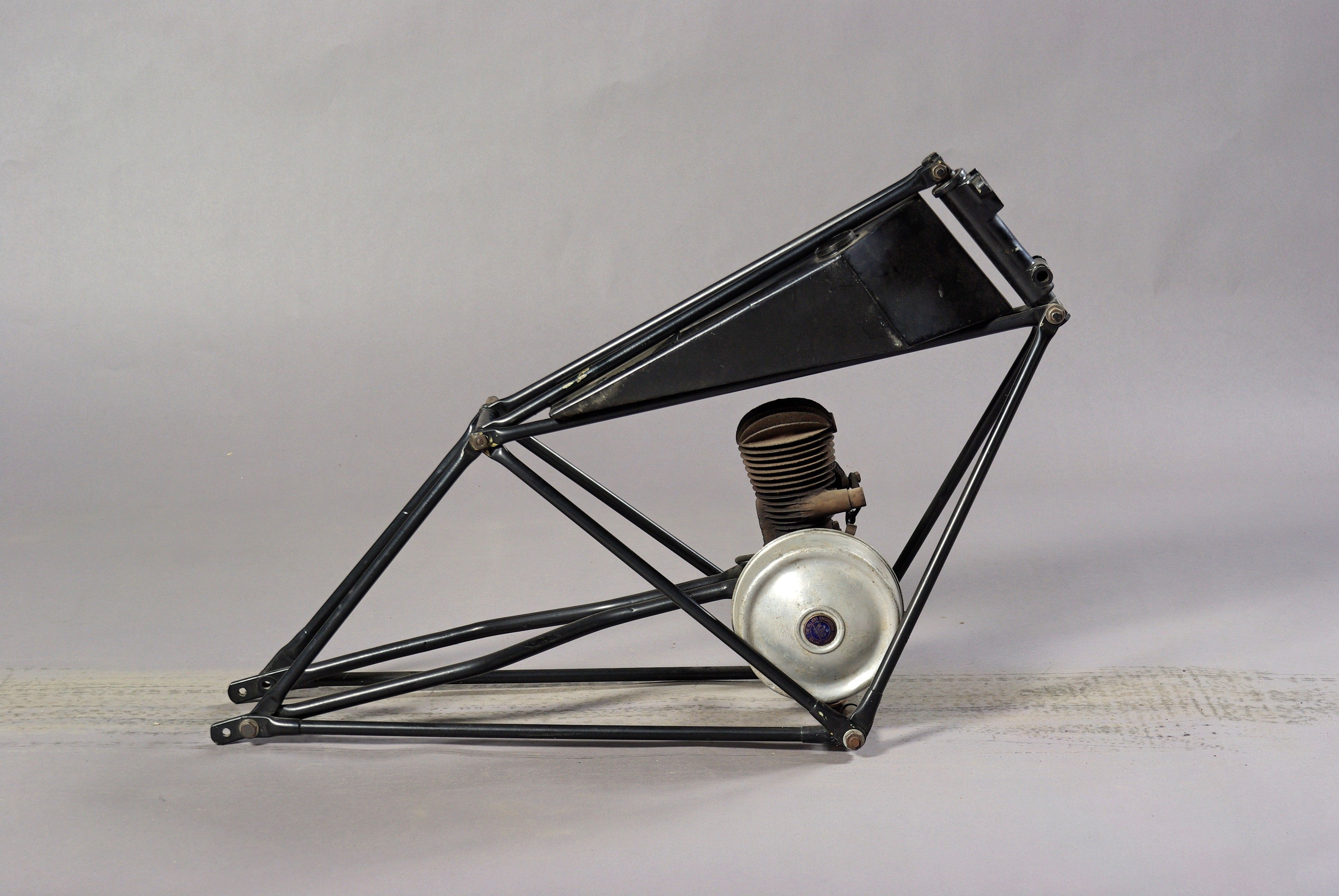 Bonhams Cars : A Francis-Barnett Built like a Bridge frame and engine,