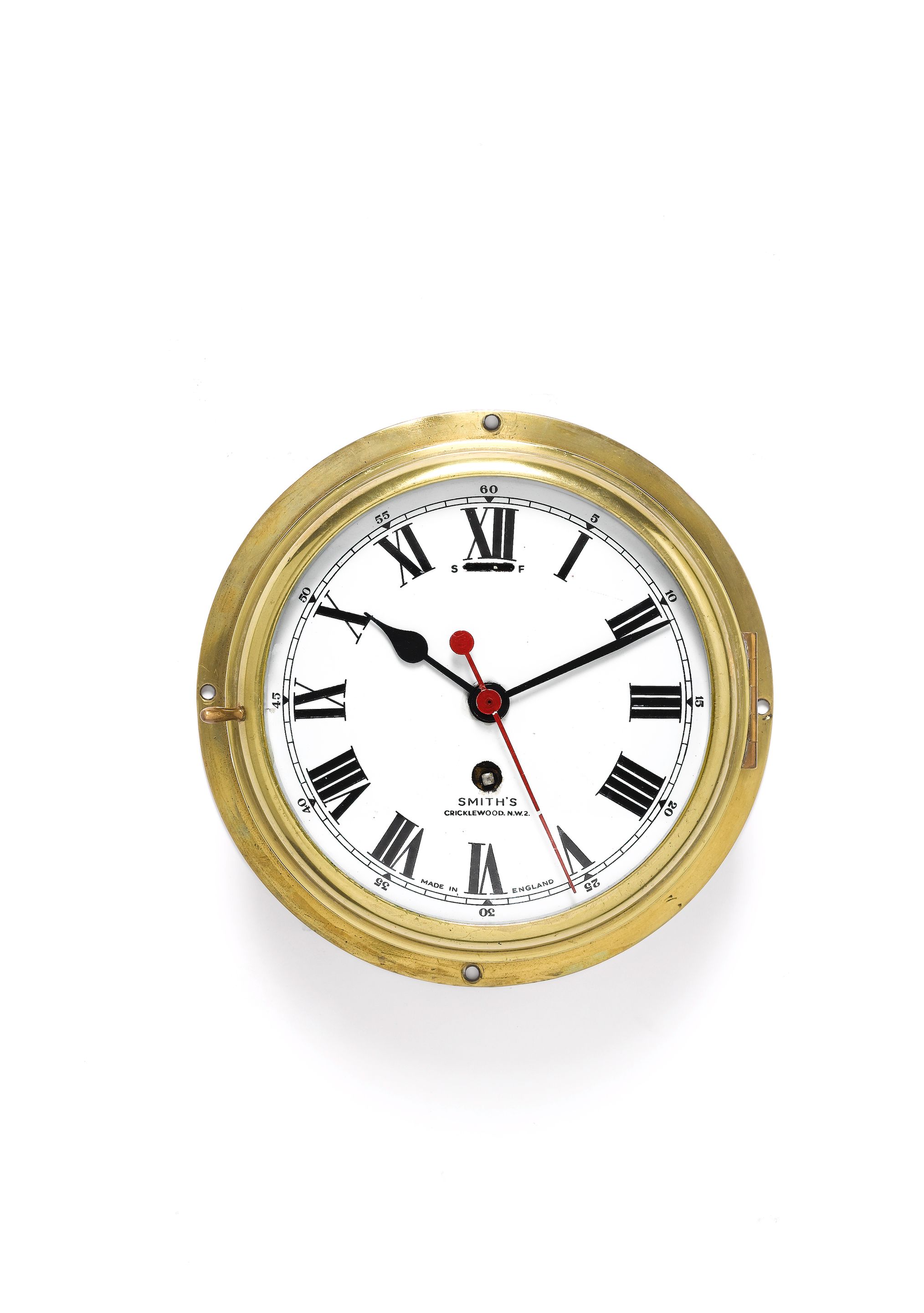 Bonhams : A mid 20th century ship's clock Smith's, Cricklewood NW2