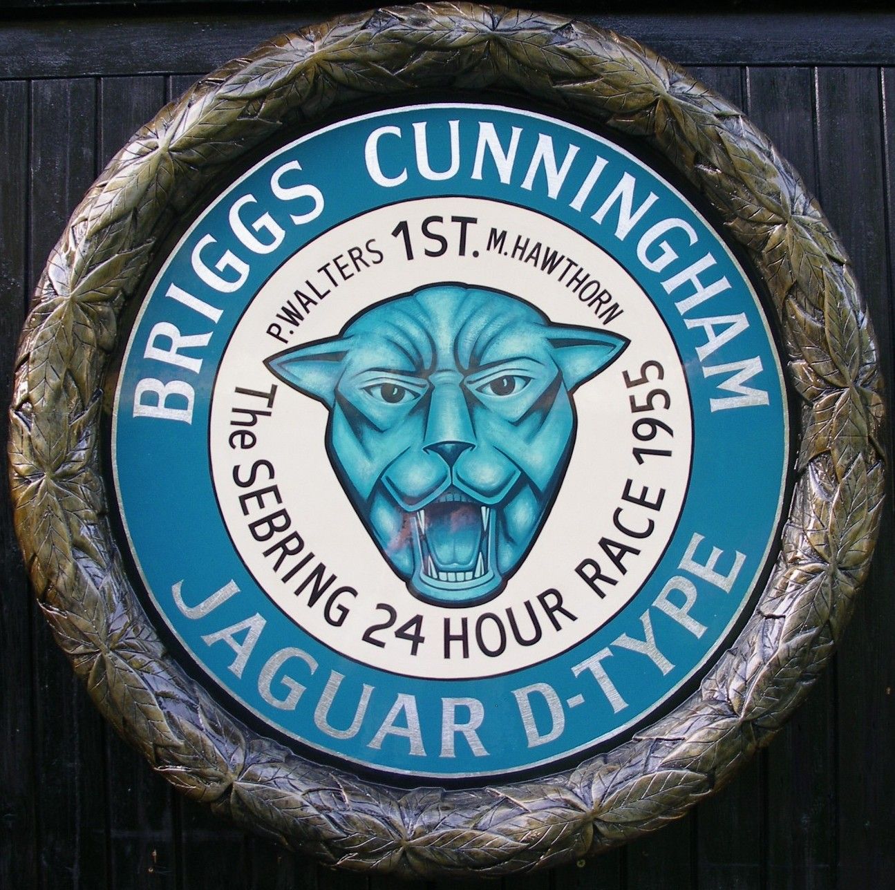 Bonhams Cars : A 1955 Sebring 24 Hour race commemorative roundel,