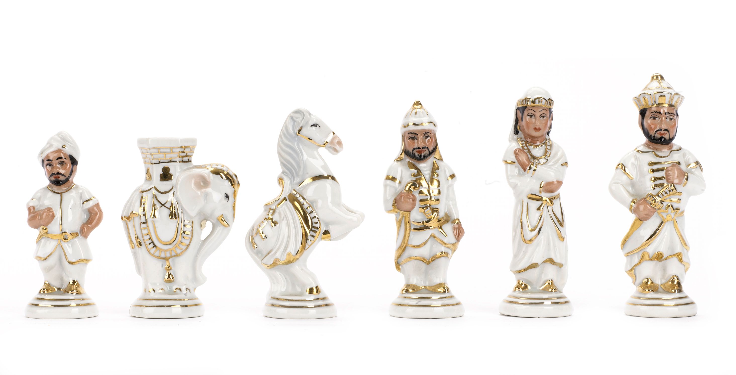 Bonhams : A Royal Dux porcelain figural chess set, Czechoslovakia, 20th ...