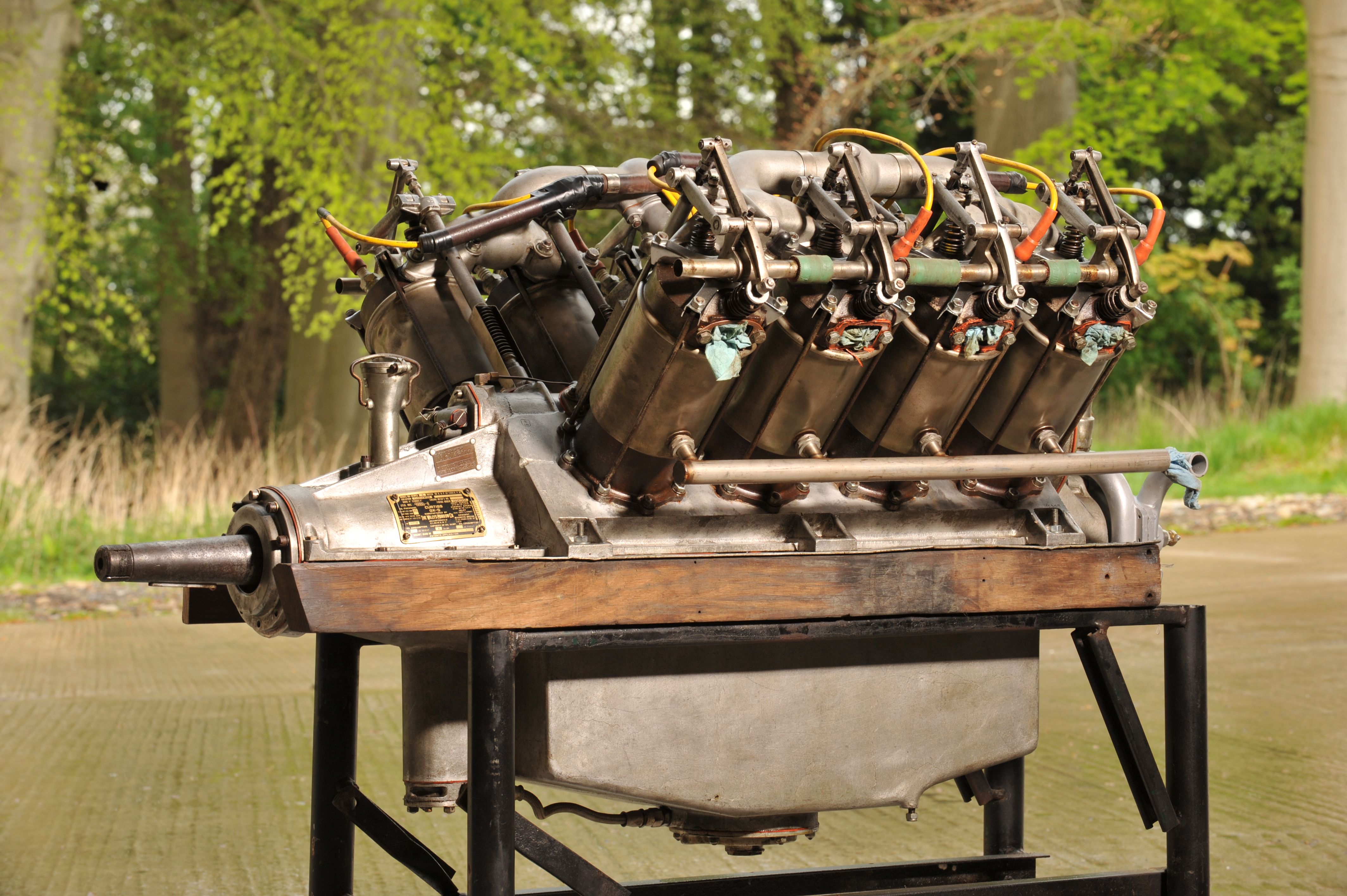 Bonhams Cars : 1918 Curtiss OX Series 5 V8 Aero Engine Engine no. 11714