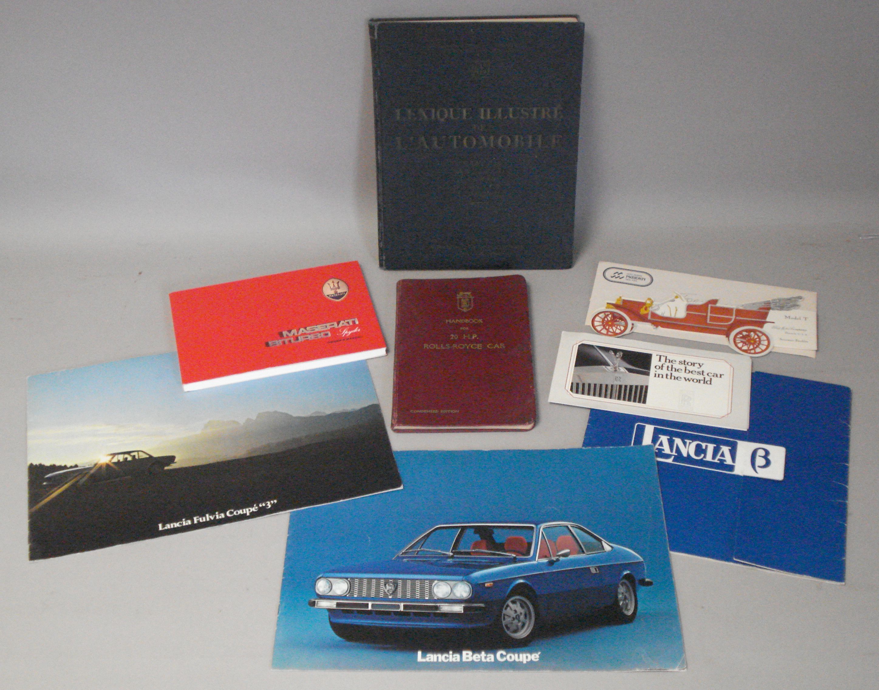 Bonhams Cars : A good selection of motoring literature,