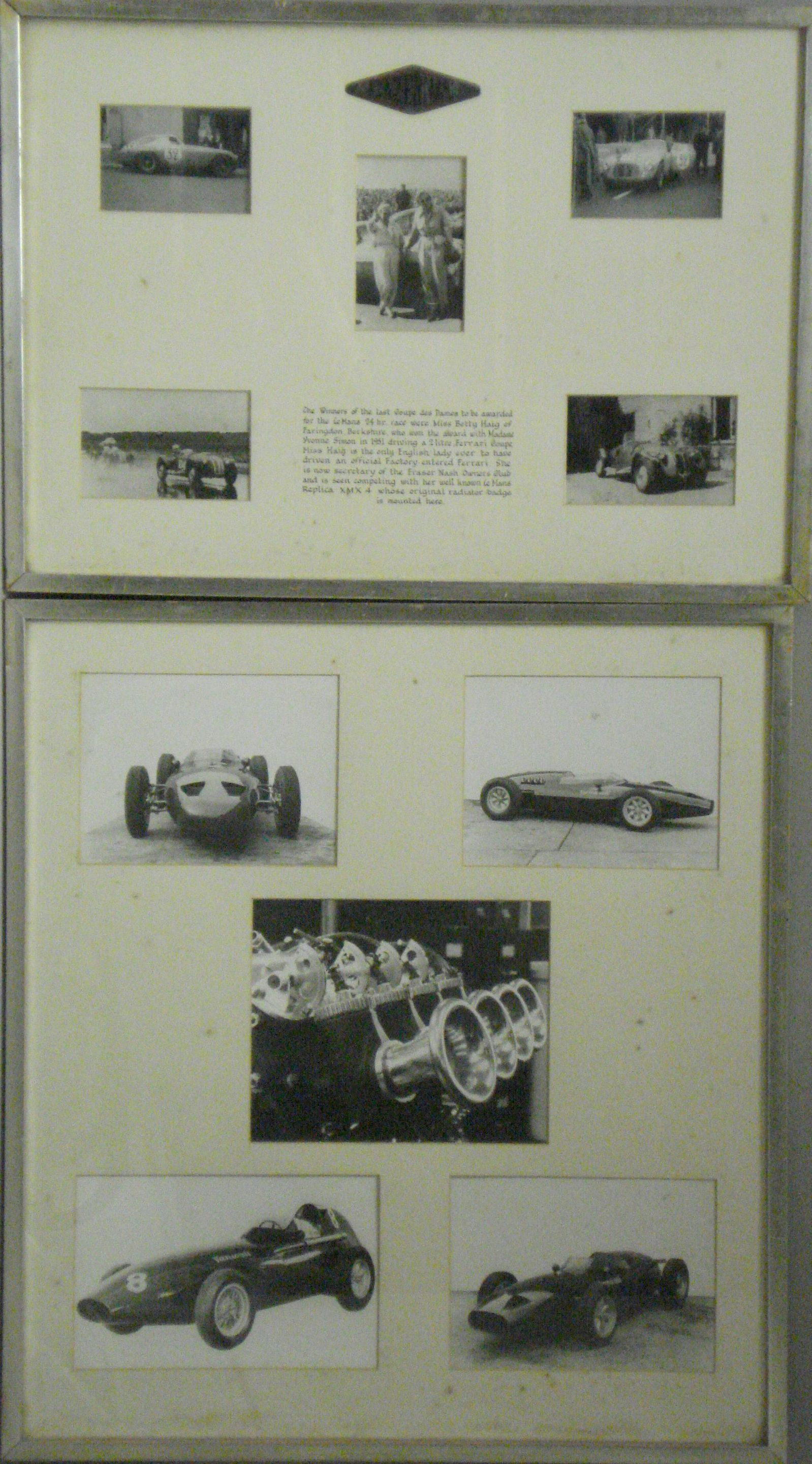 Bonhams Cars : Two photographic montages of British competition cars,