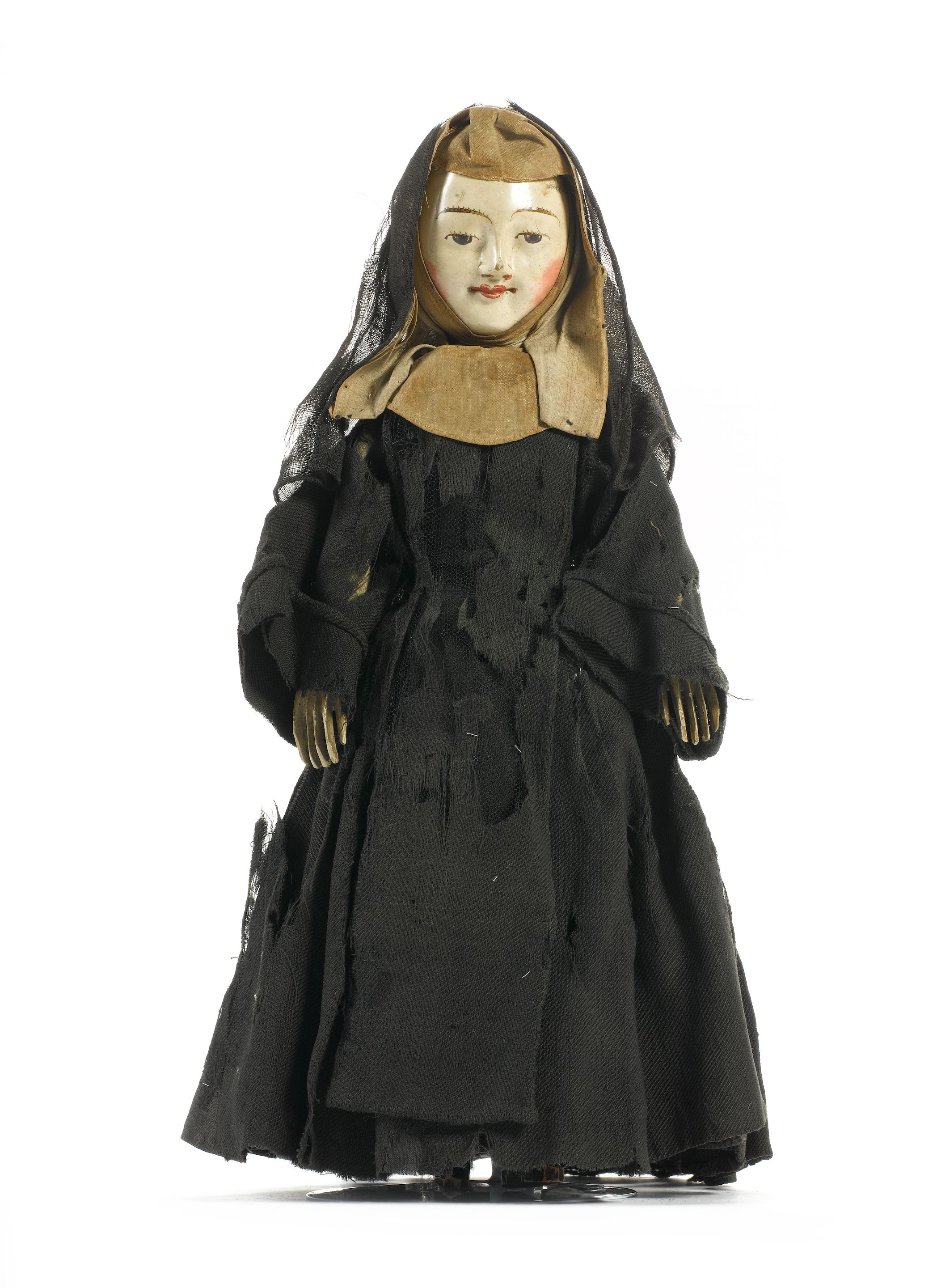 Bonhams : 'The Swarbrick Nun' a fine and very rare early English wooden ...