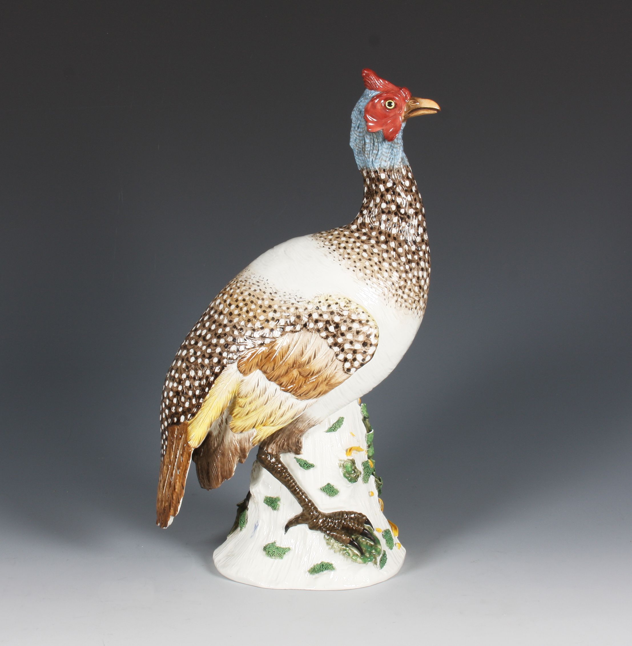 Bonhams : A Dresden model of a turkey hen Late 19th Century.