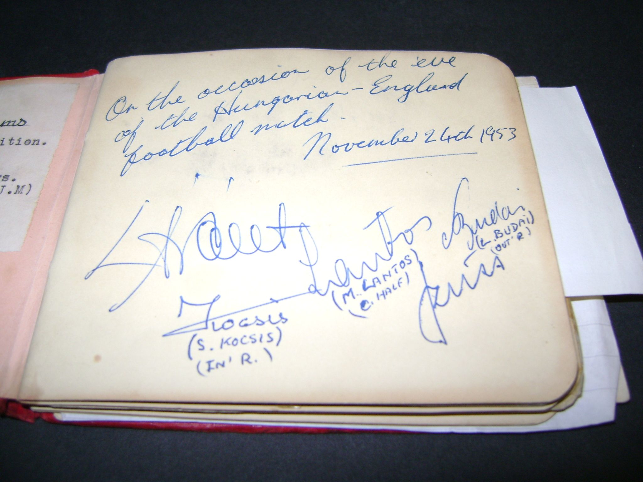 Bonhams : 1950's football autograph book including Puskas
