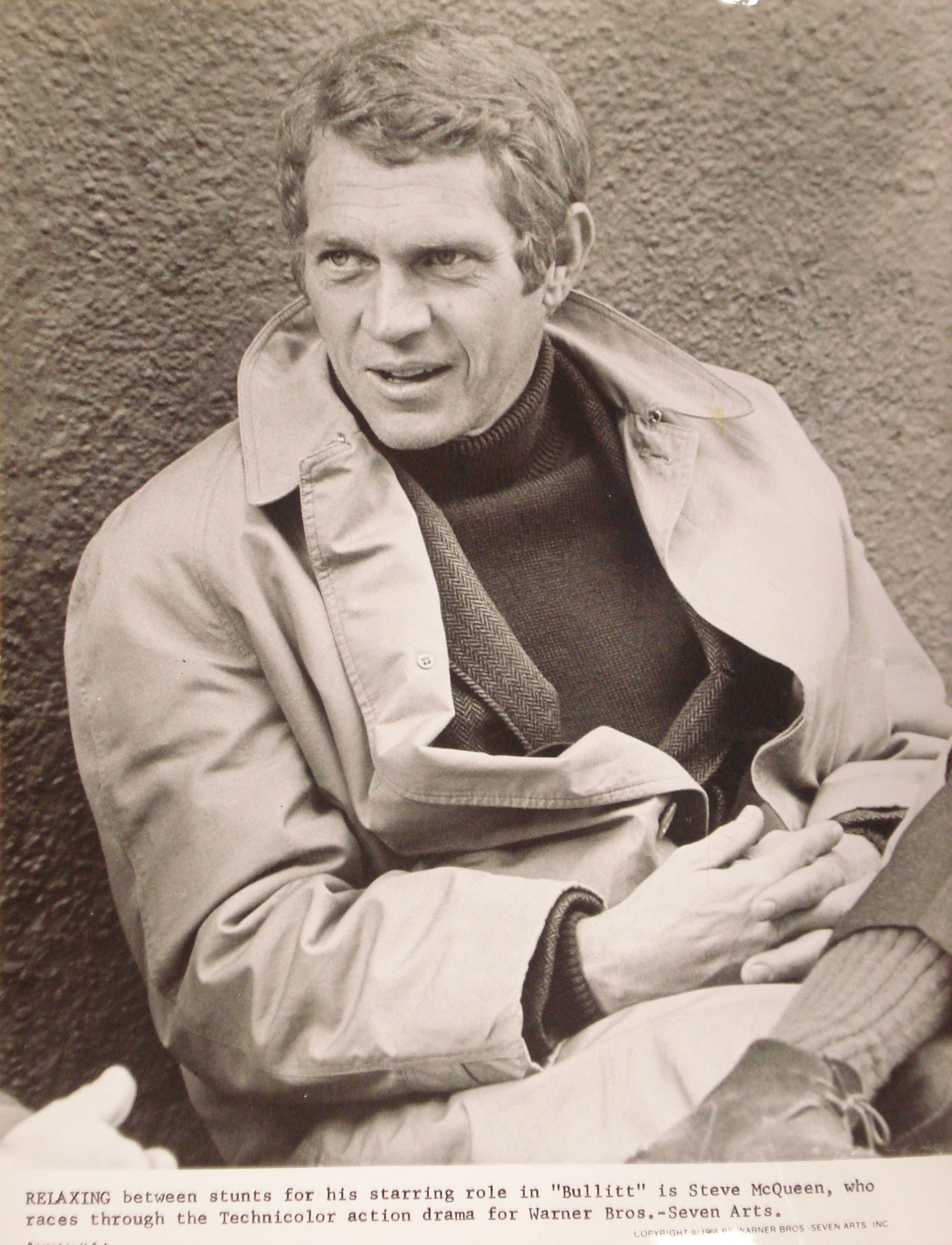 Bonhams Cars : A portrait publicity photograph of Steve McQueen as ...