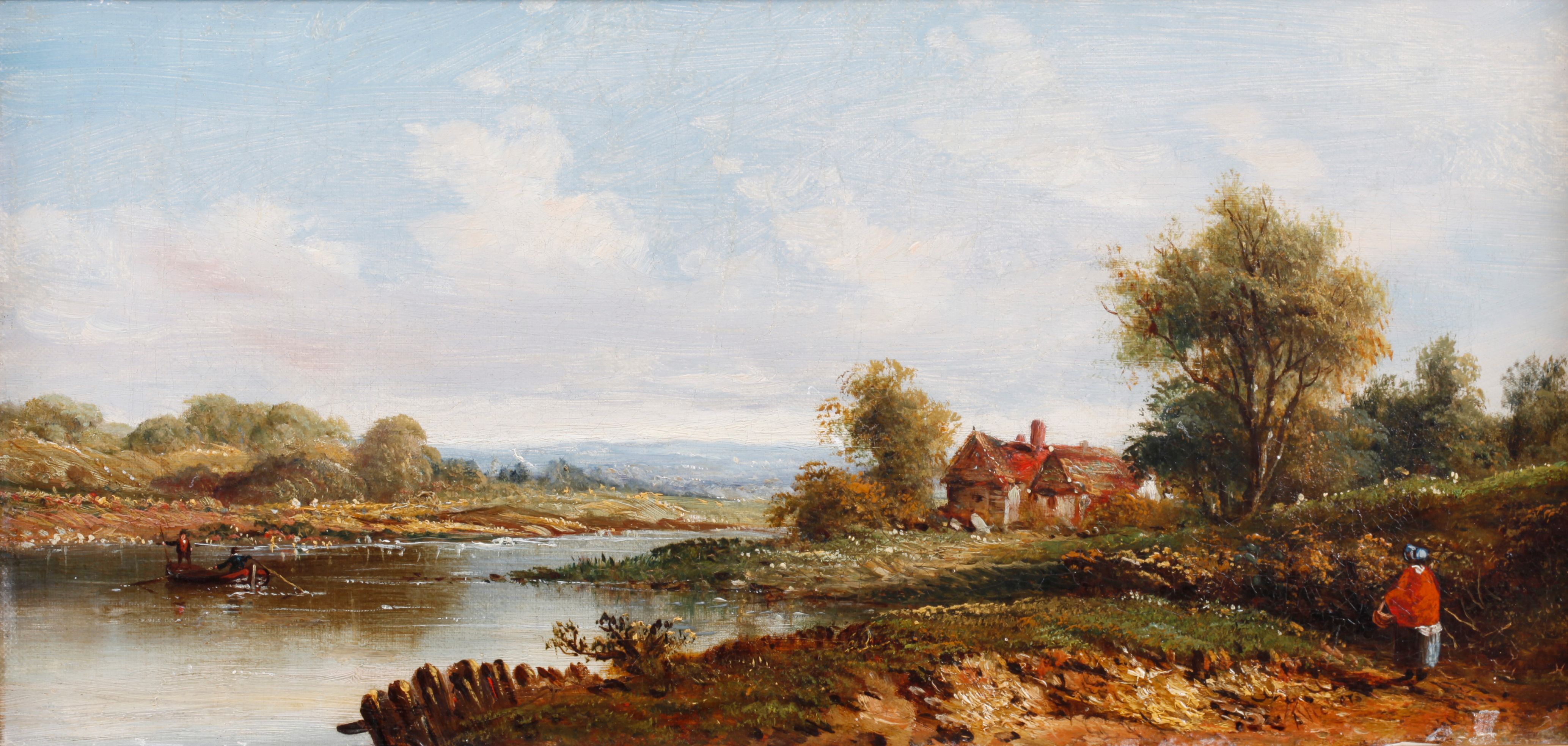 Bonhams : Alfred H. Vickers (British, 19th Century) Path by the river