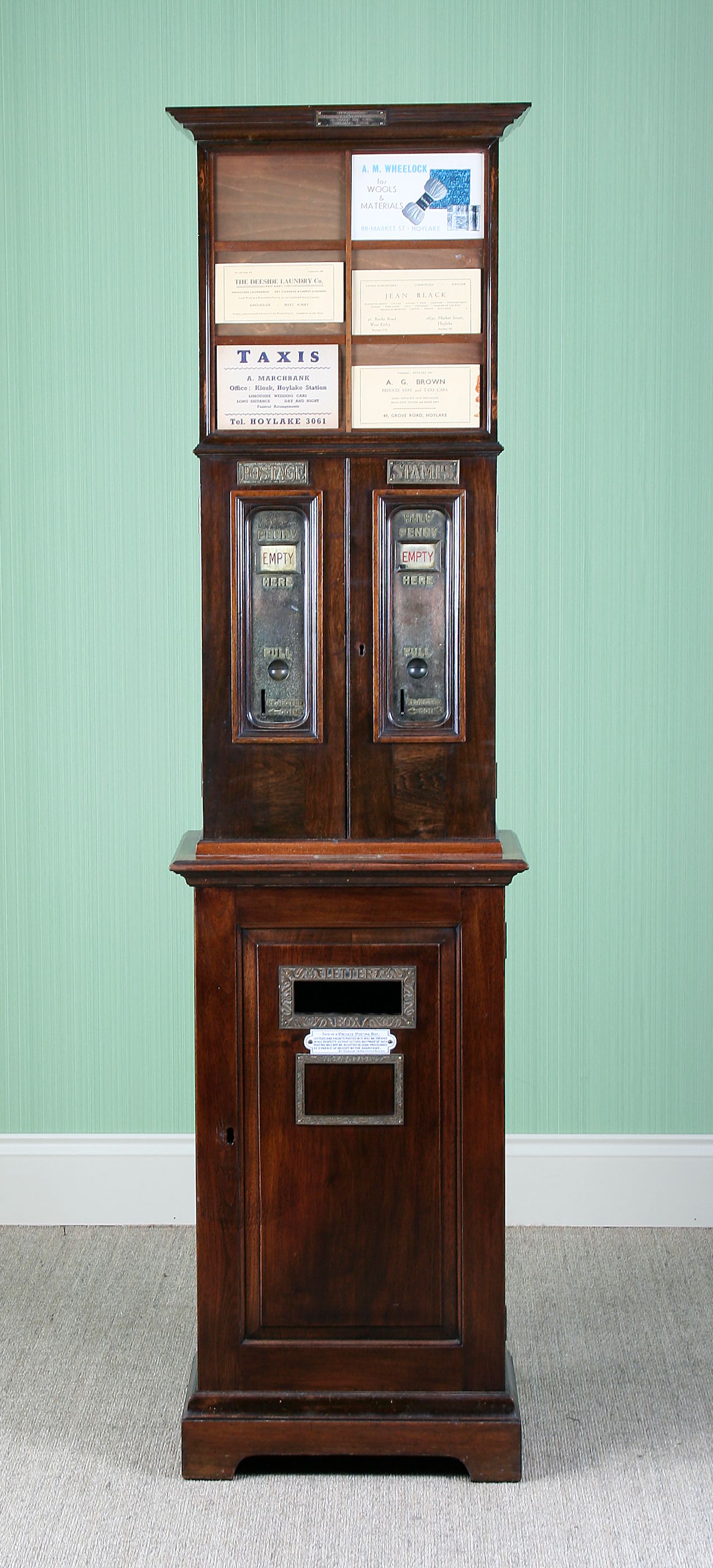 Bonhams : An early 20th century mahogany-cased private post-box with ...