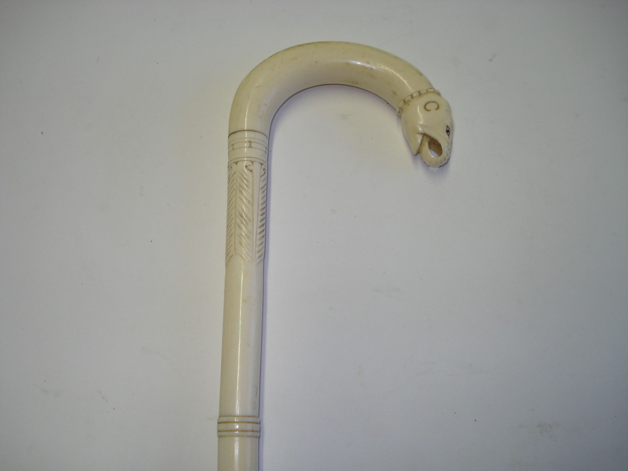 Bonhams : An Indian carved ivory walking cane
