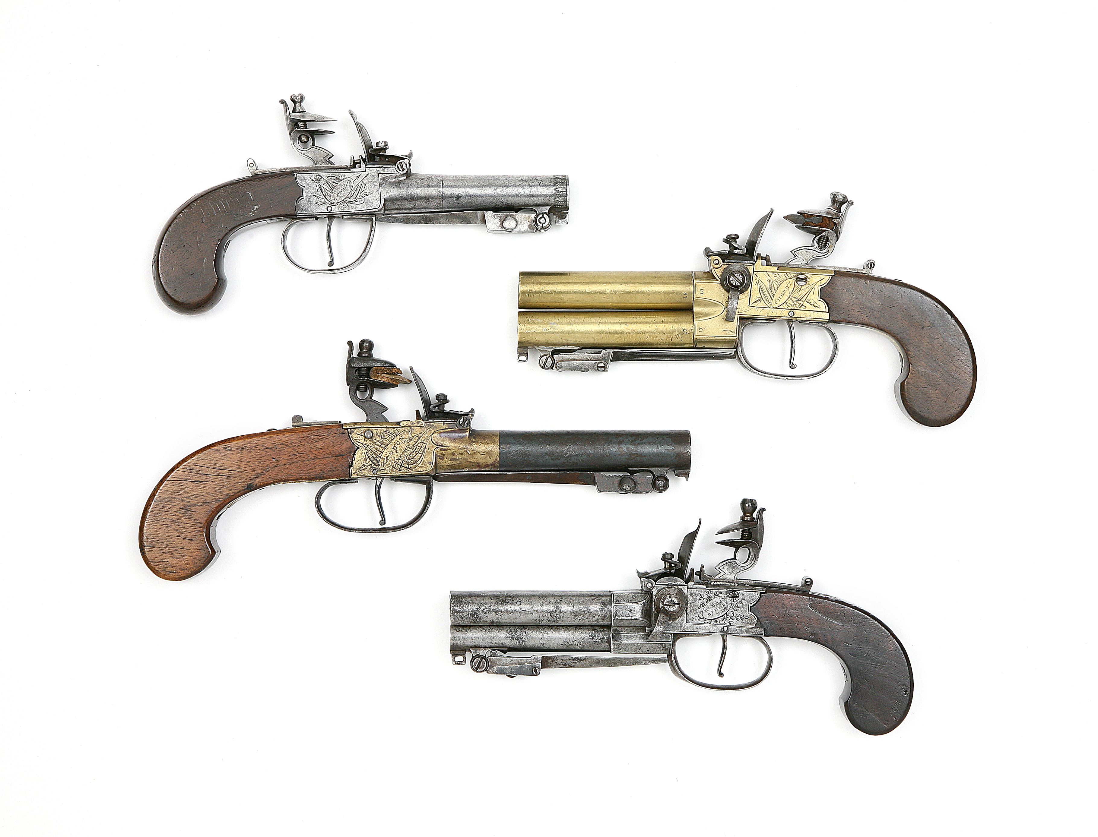 Bonhams : A 55-Bore Flintlock Box-Lock Pistol