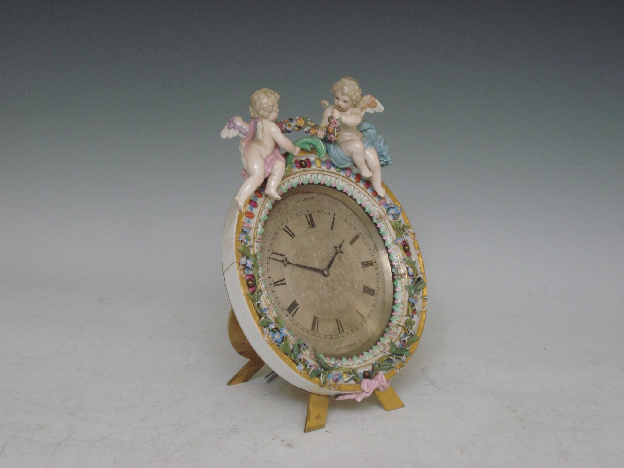 Bonhams : A Meissen easel clock Early 20th century
