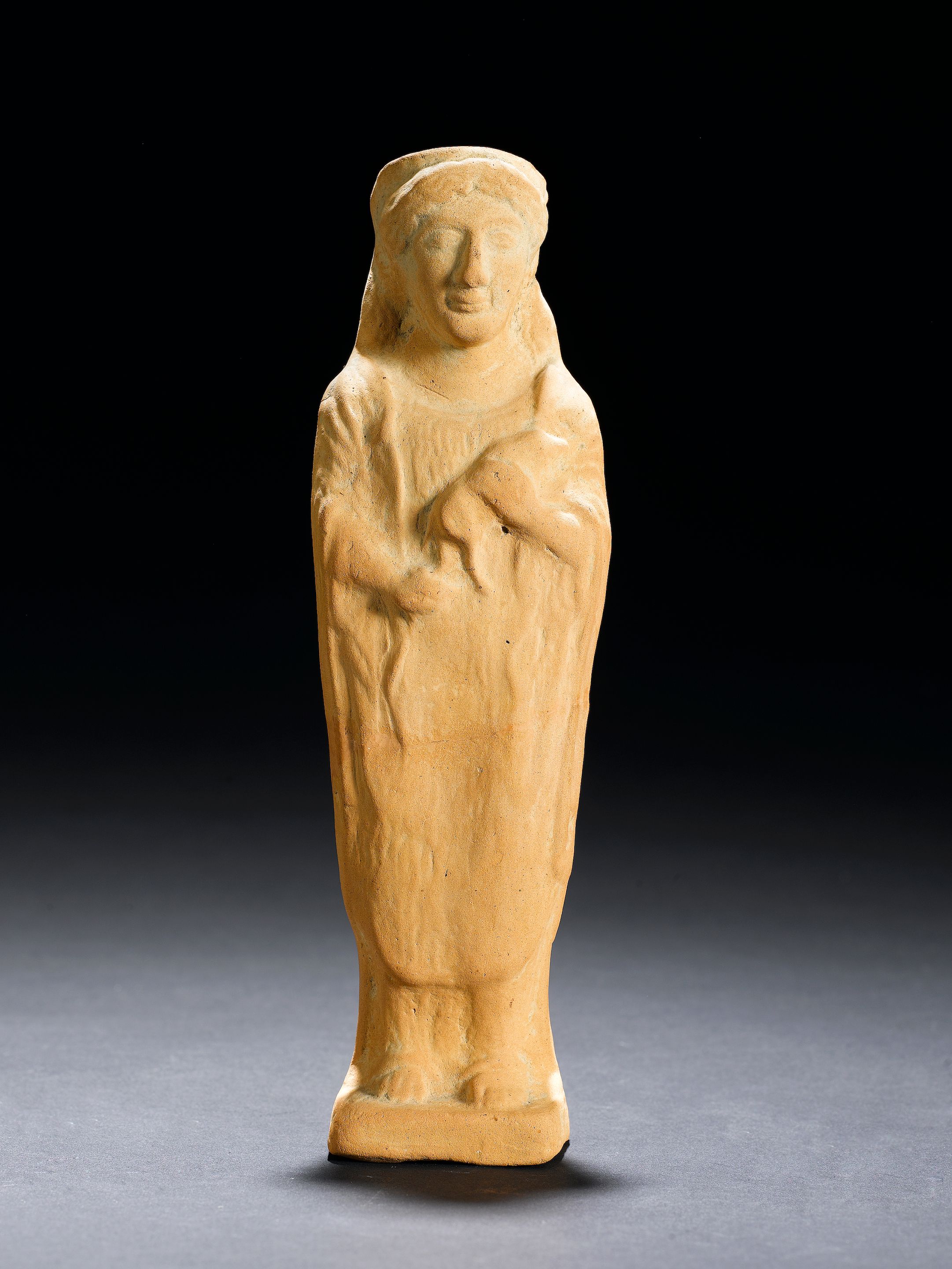 Bonhams : A Greek terracotta figure of the goddess Demeter