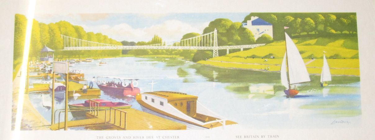 Bonhams : The Groves and River Dee at Chester carriage print By Lander ...
