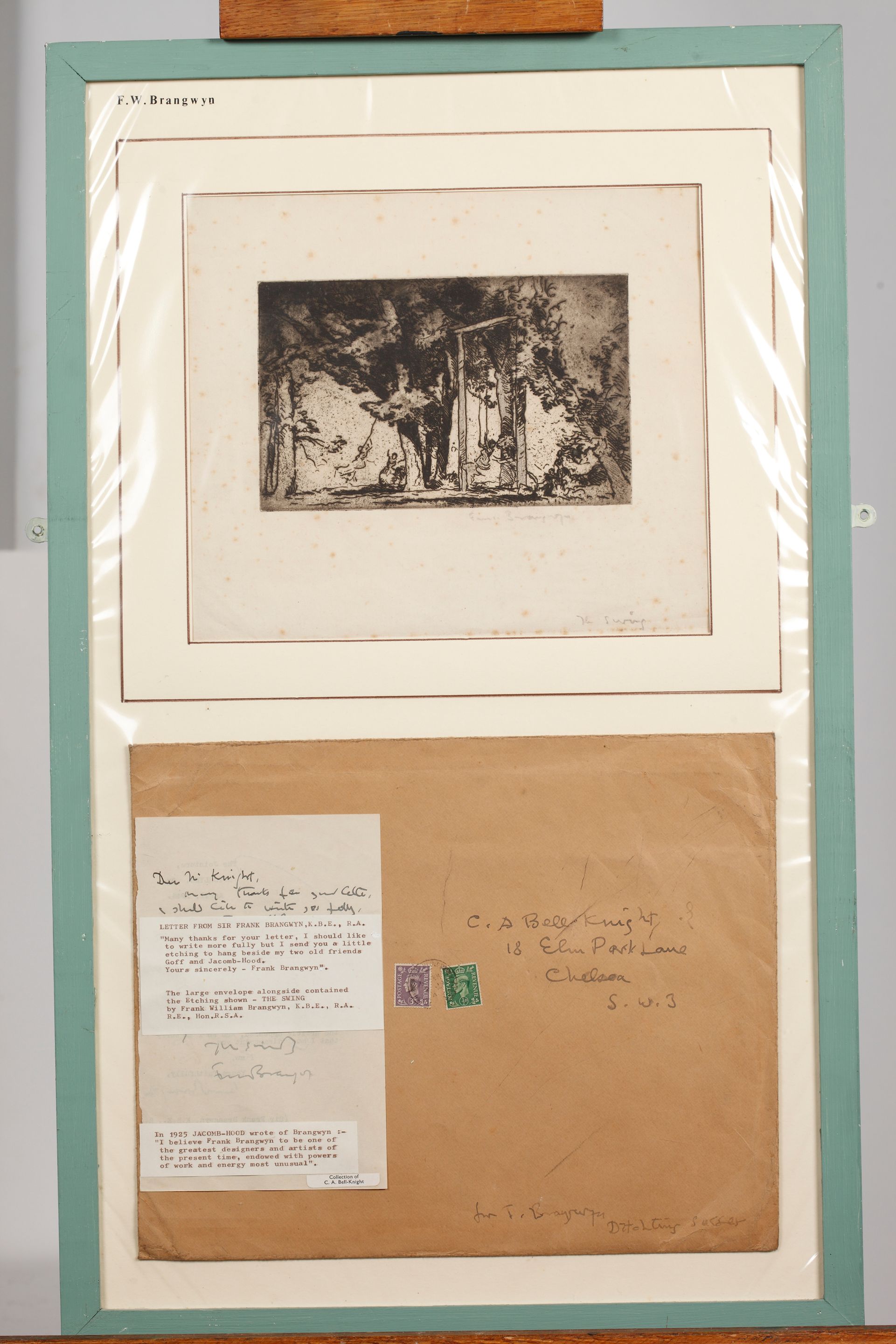 Bonhams : Sir Frank Brangwyn, R.A. (British, 1867-1956) 'The Swing'