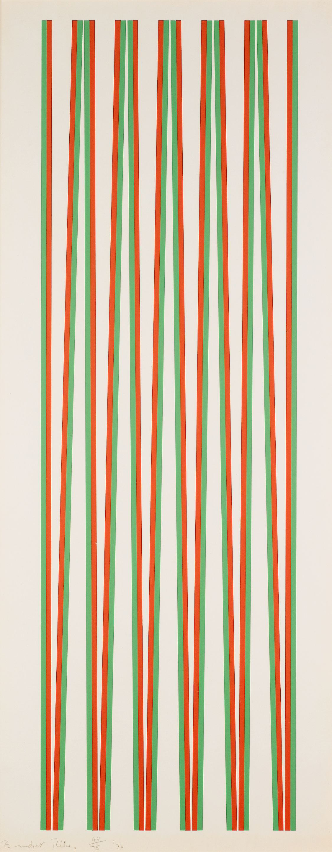 Bonhams : Bridget Riley (British, born 1931) 'Elongated Triangles', 1970