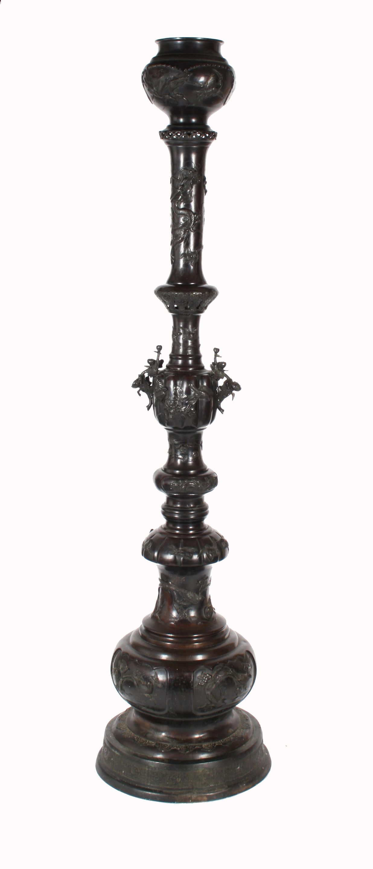 Bonhams : A Japanese bronze standard 19th Century.