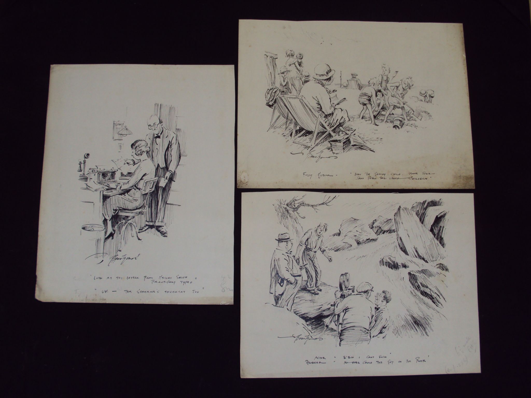 Bonhams : Bert Thomas (British, 1883-1966) A selection of cartoons to ...