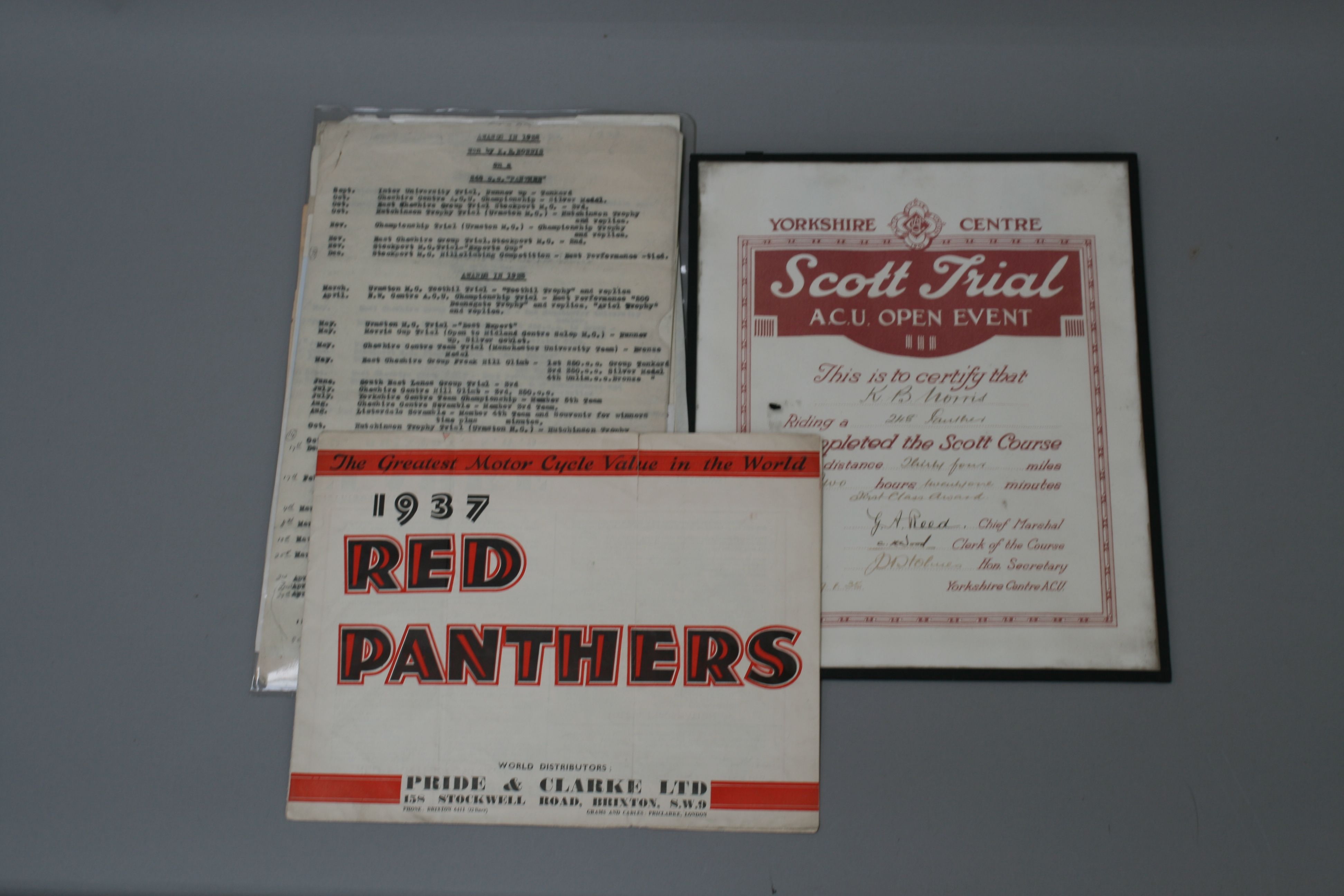 Bonhams Cars : A 1937 Red Panther range brochure,