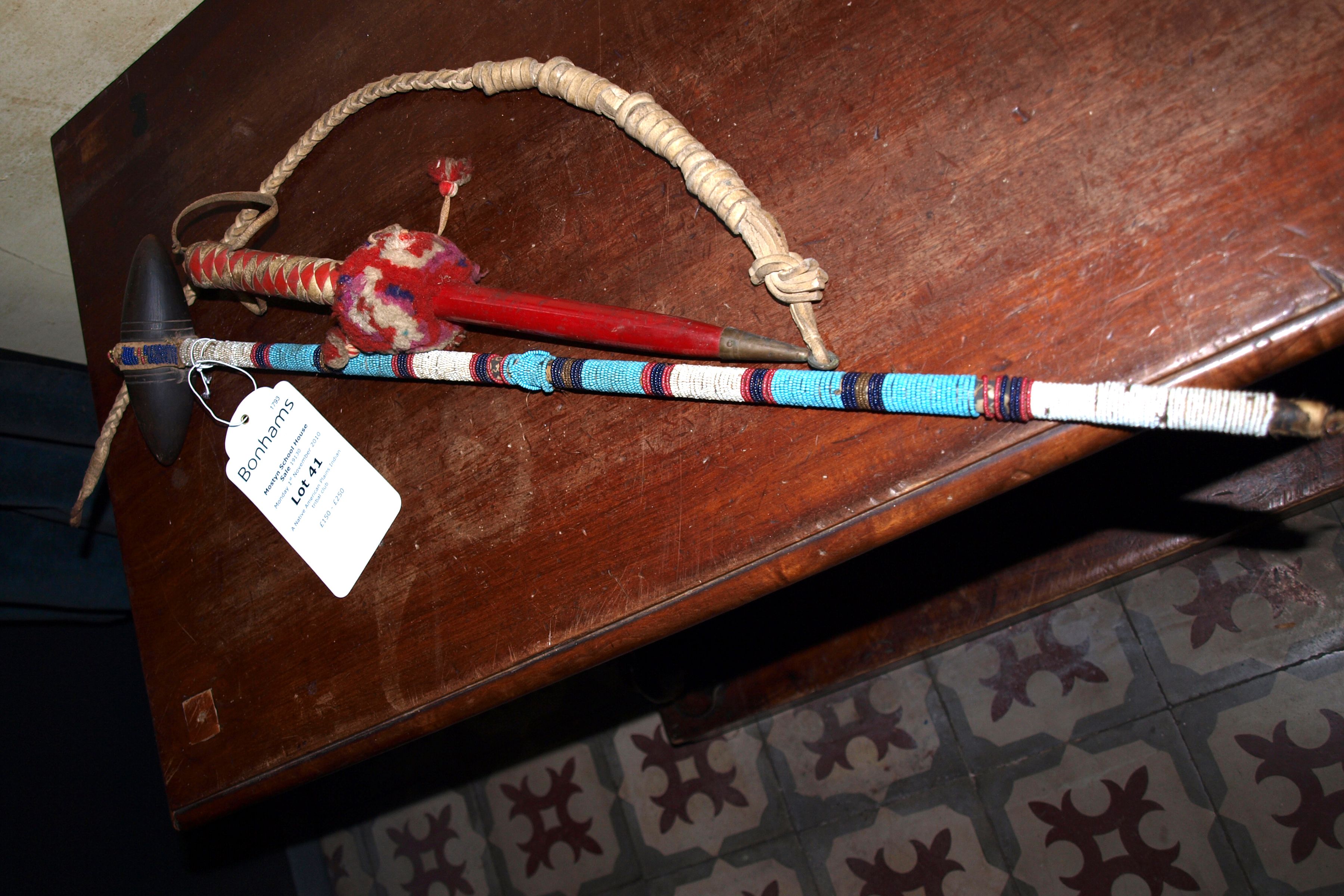 Bonhams : A Native American Plains Indian tribal club