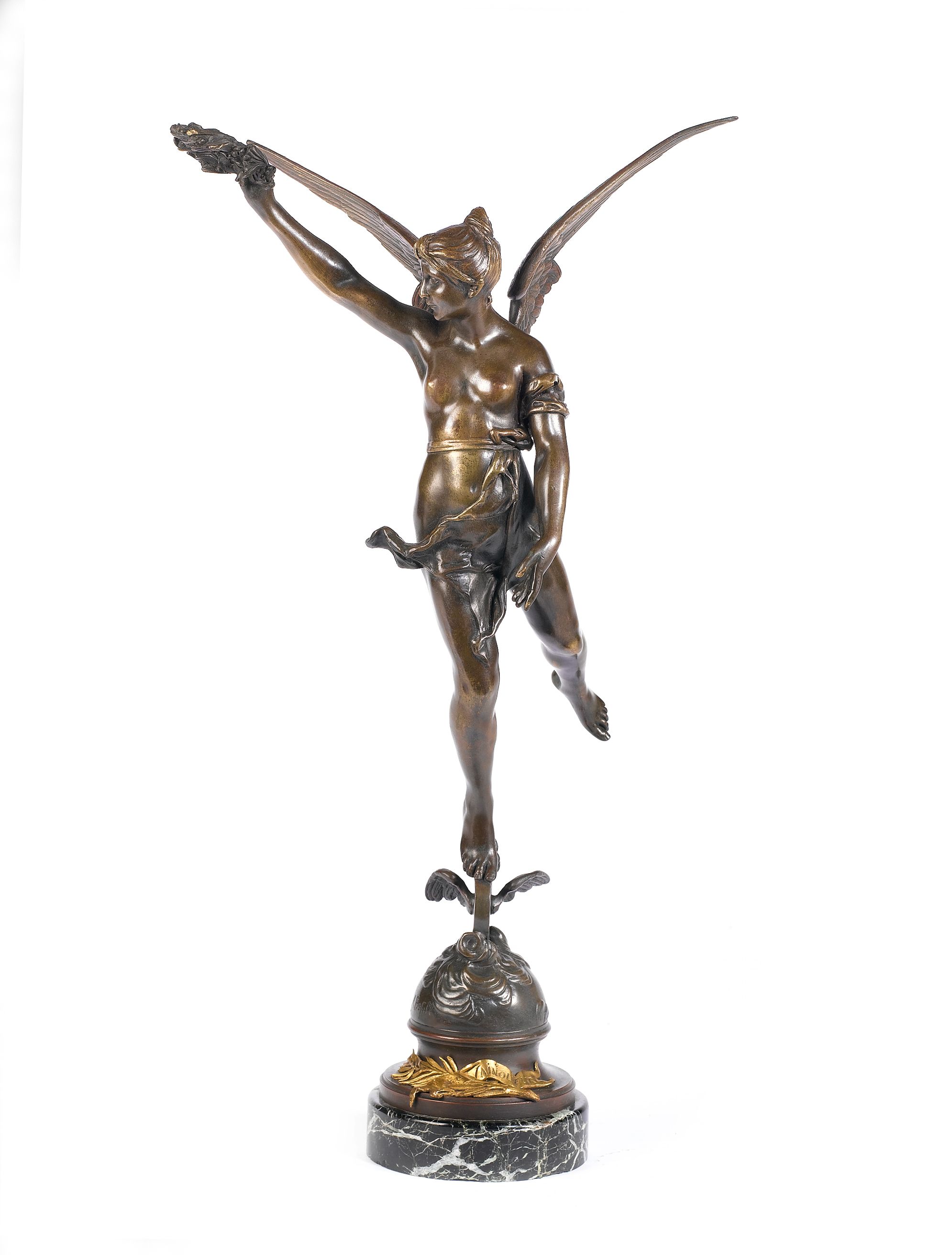 Bonhams Cars : A fine 'Au Vainqueur' bronze statue, by Antoine Bofill ...