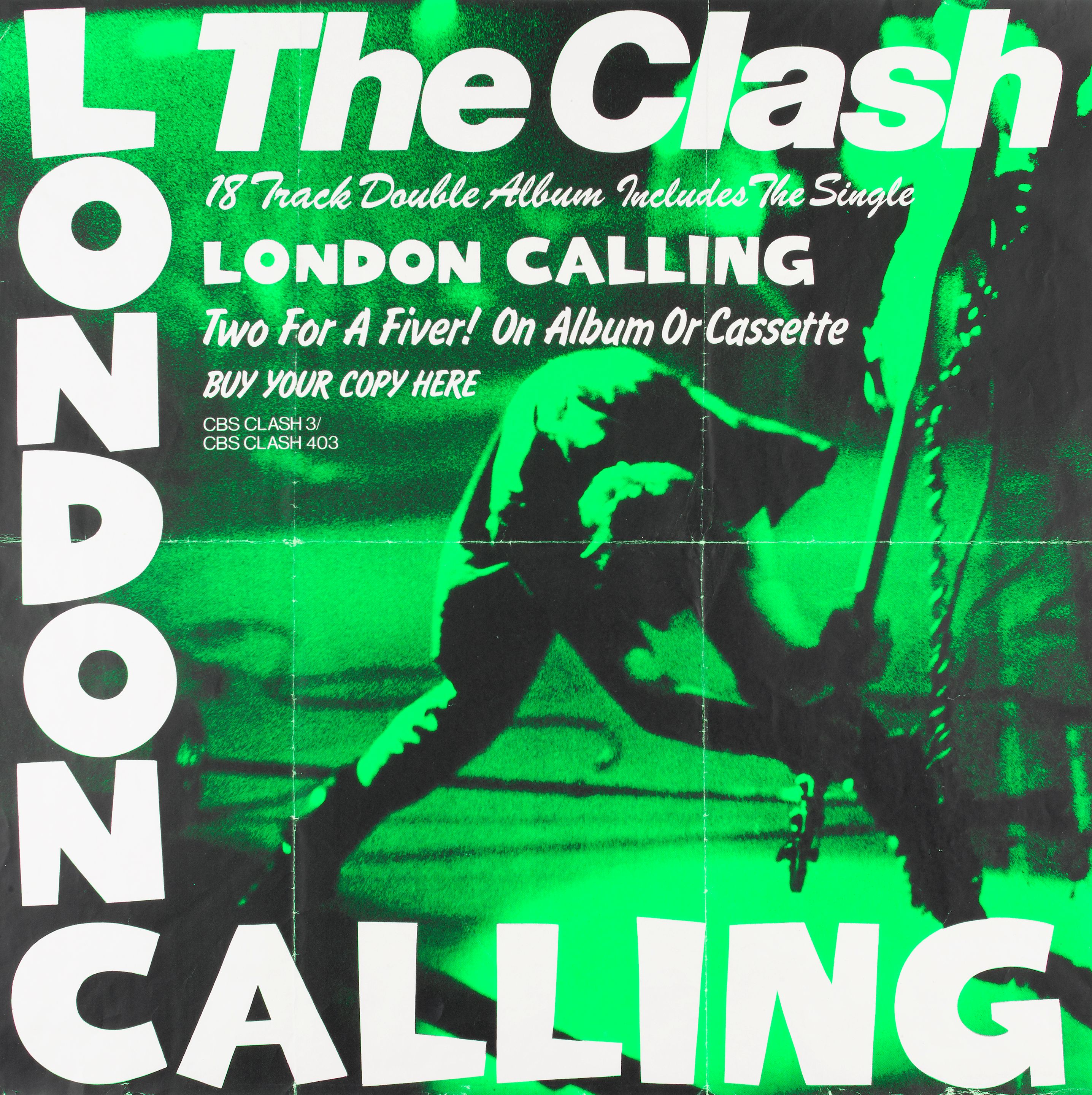 Bonhams : The Clash A promotional poster for the album 'London Calling ...