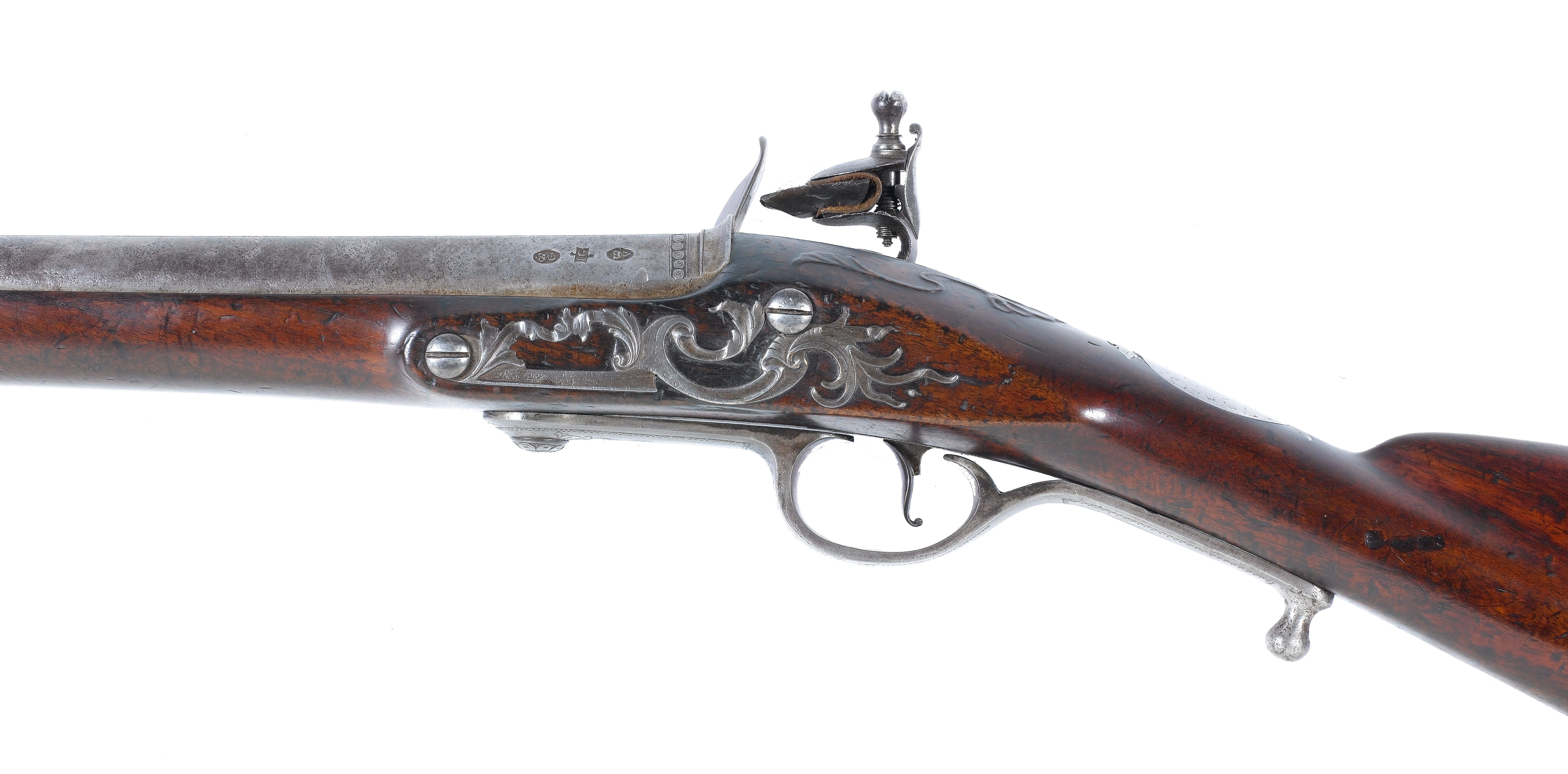 Bonhams : A Rare 15-Bore Breech-Loading Flintlock Park Rifle