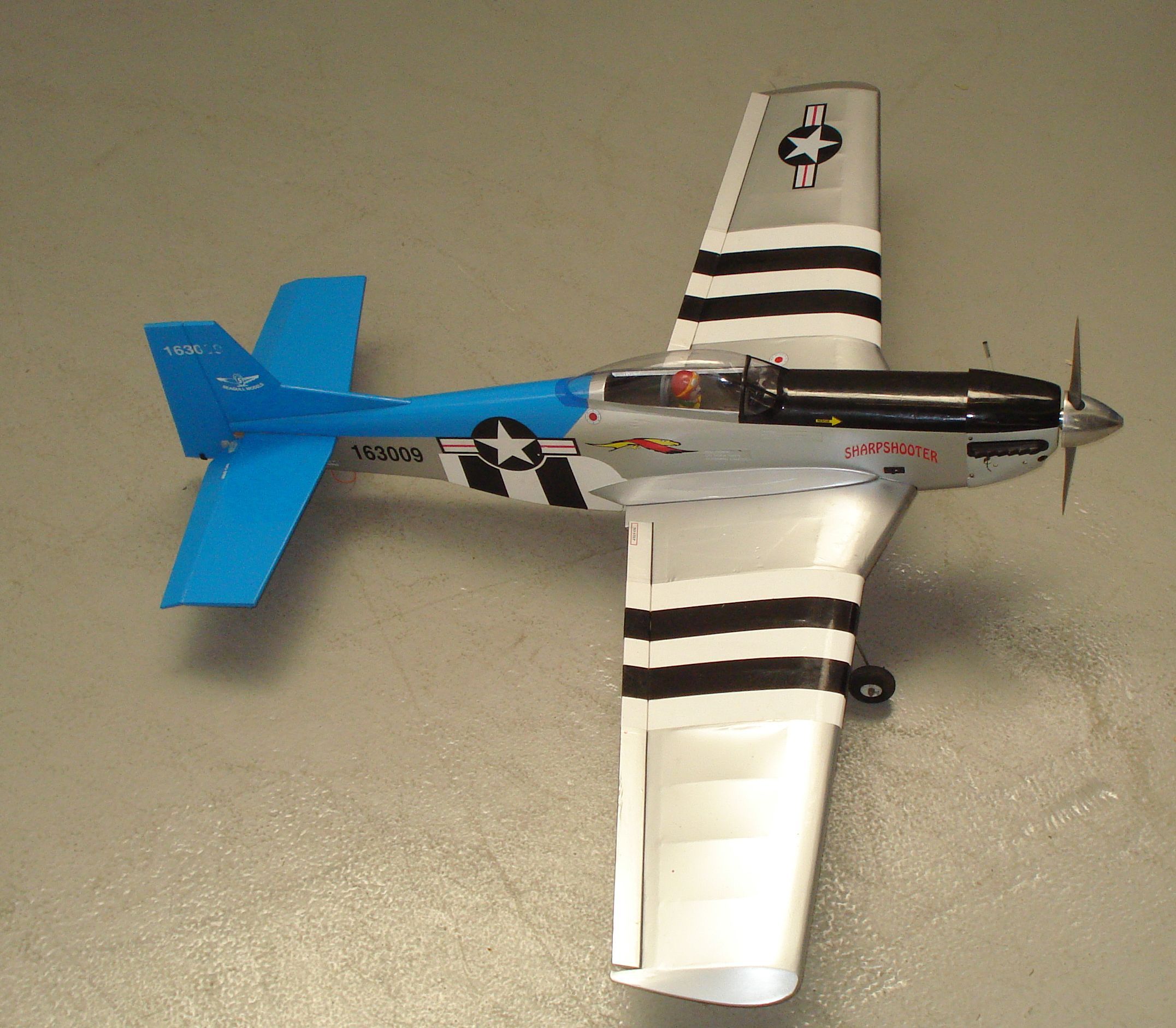 Bonhams Cars : A flying scale model of P51 Mustang by Seagull Models,