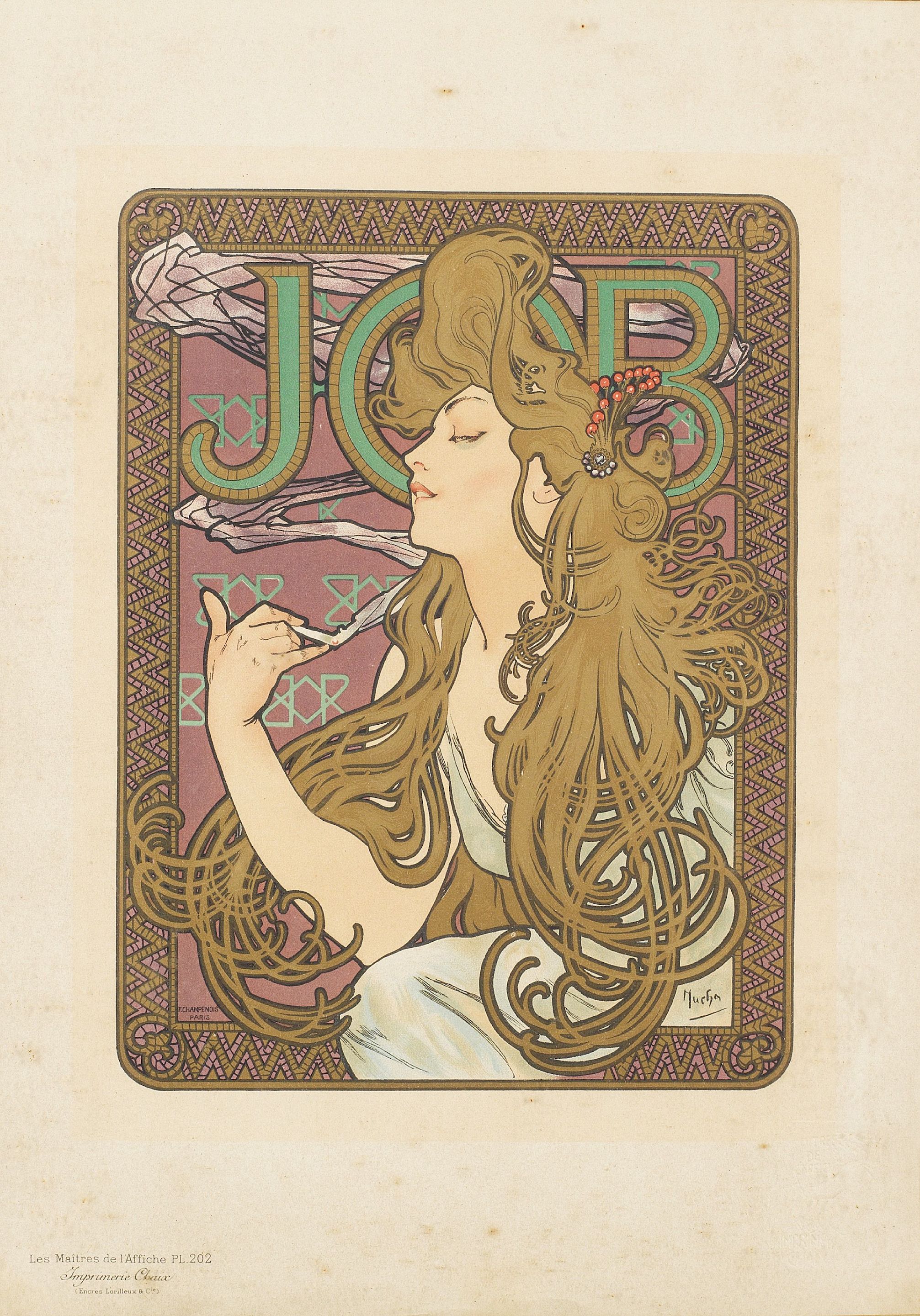 Bonhams : Alphonse Mucha 'Job; Maitres de l'Affiche' a Framed Coloured ...