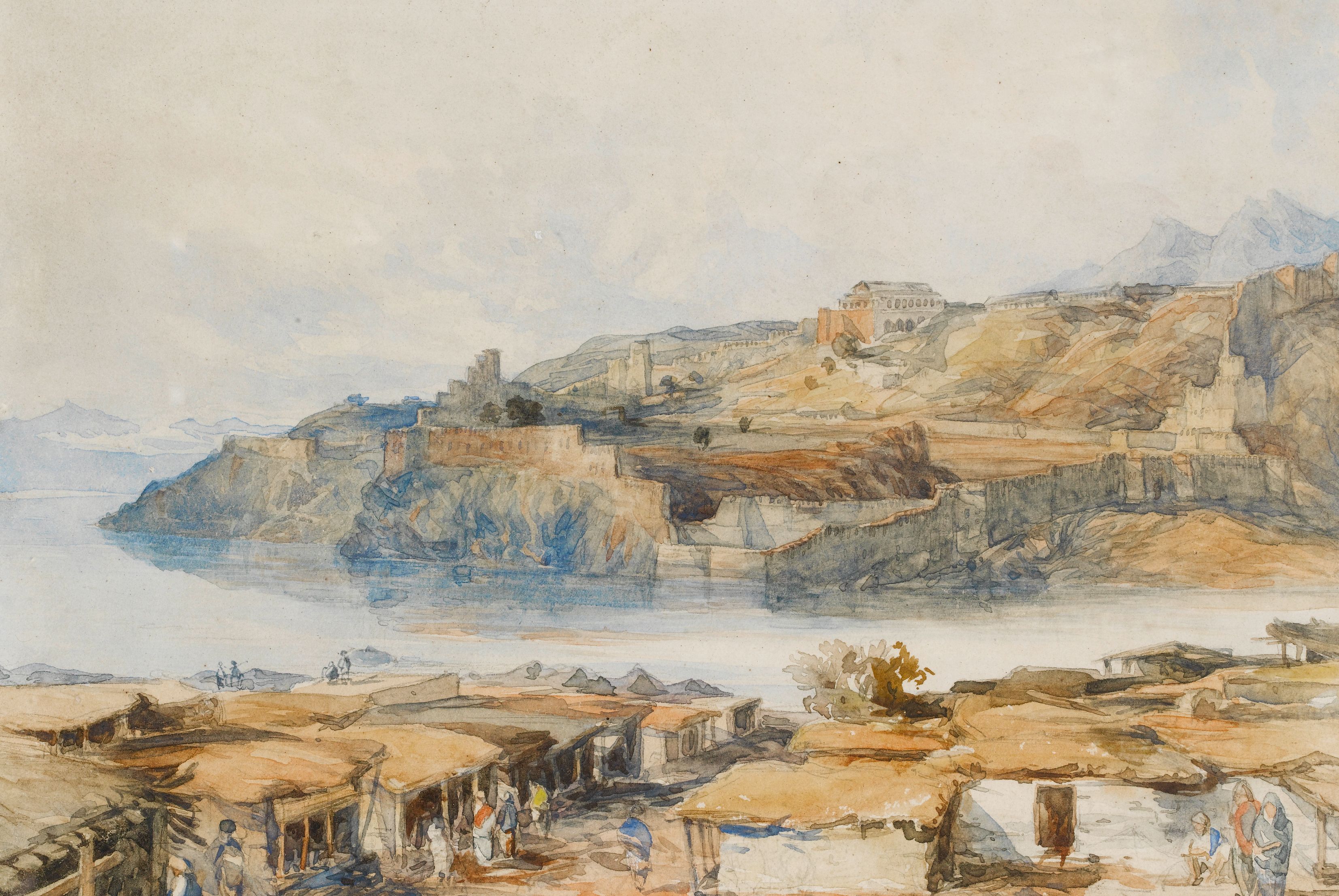 Bonhams : William Simpson (British, 1823-1899) View of Attock Fort