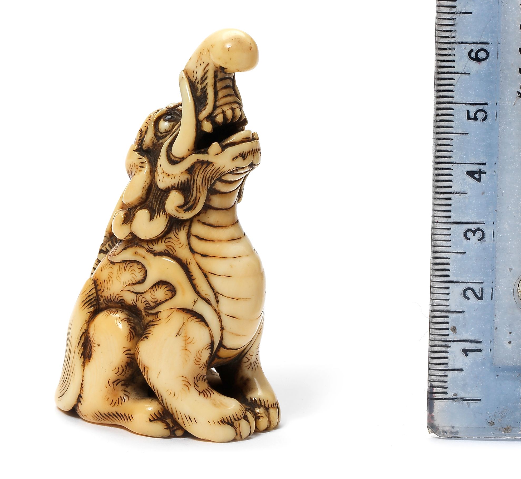 Bonhams : An ivory netsuke of a baku Kyoto, 18th century