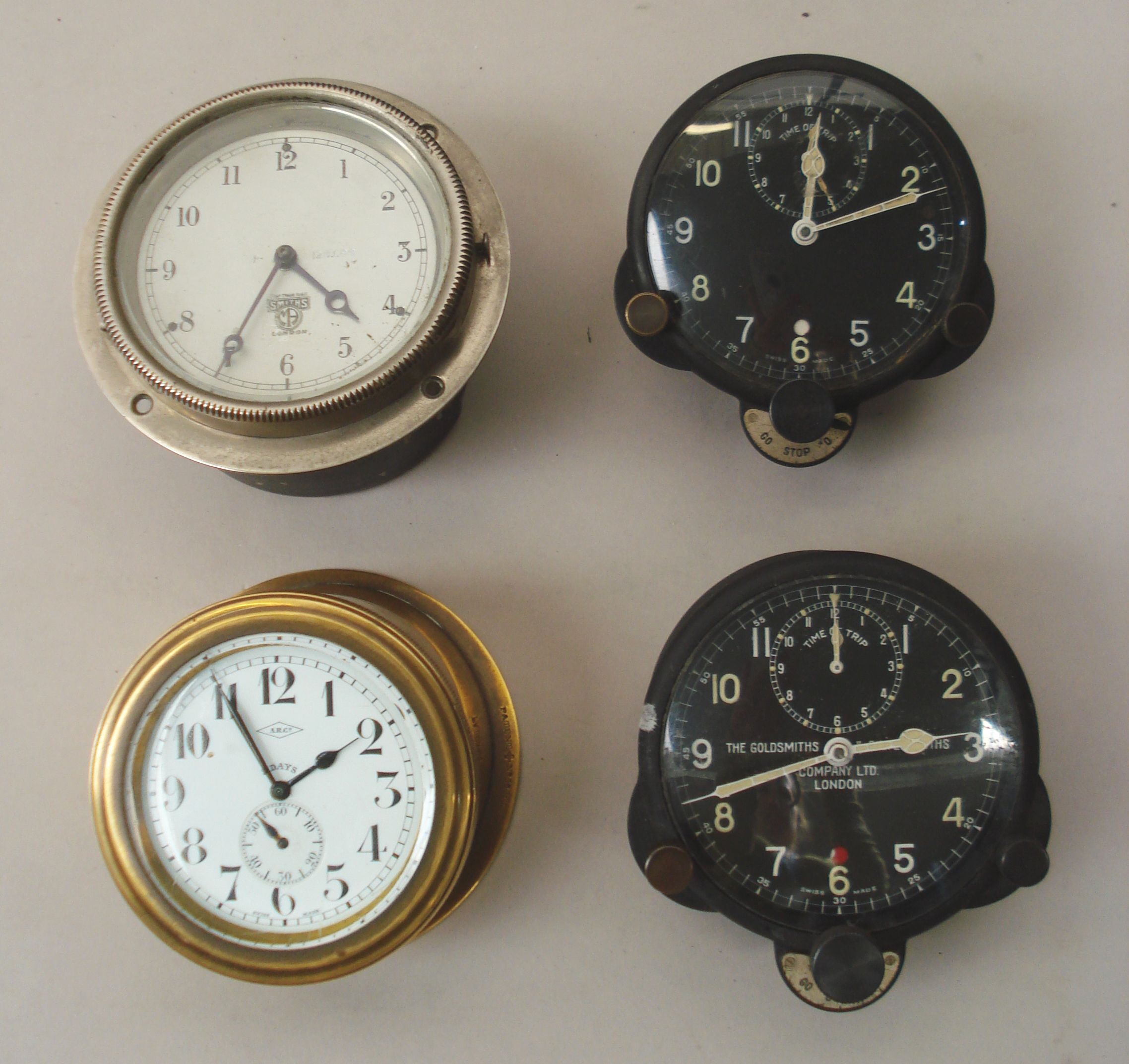 Bonhams Cars : Four motoring clocks,