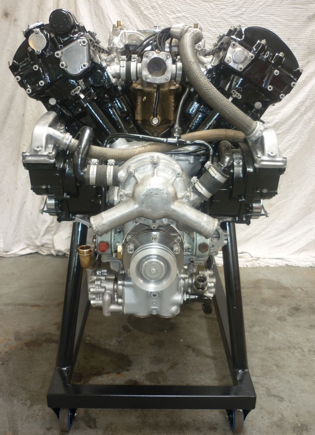 Bonhams Cars : A Rolls-Royce Merlin XX based automotive engine,