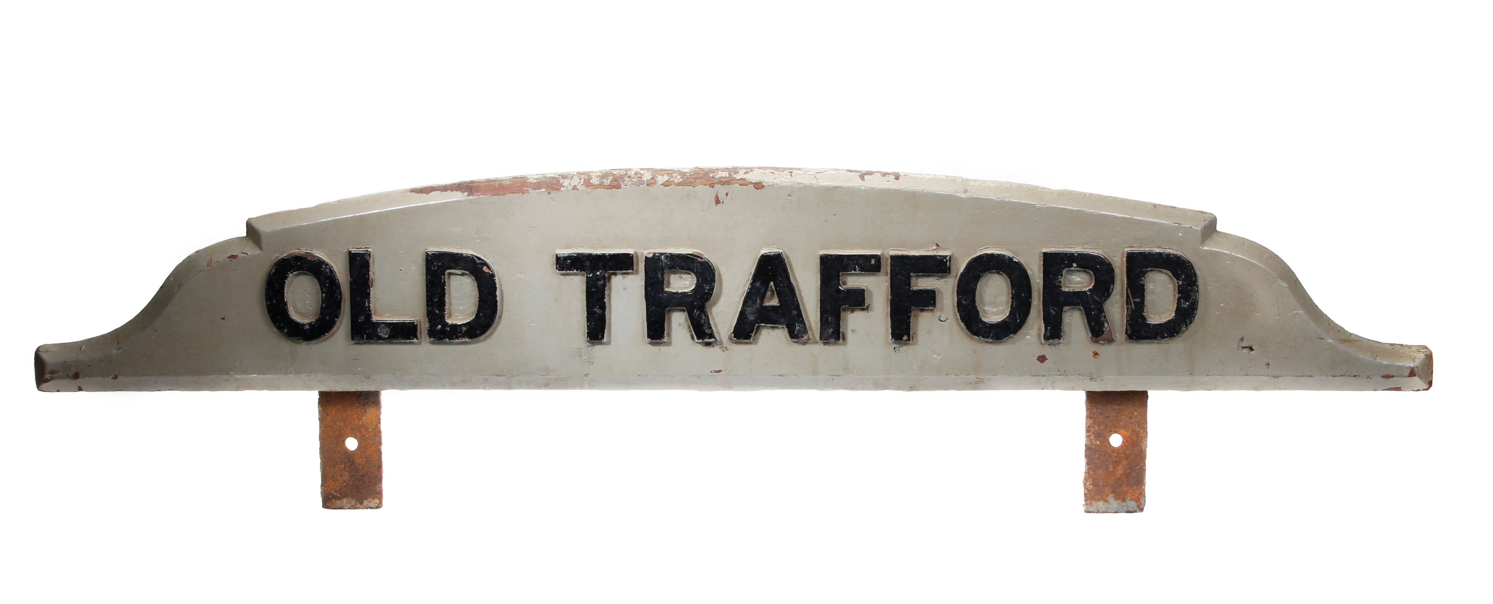 Bonhams : 1910 Old Trafford Manchester United Railway sign