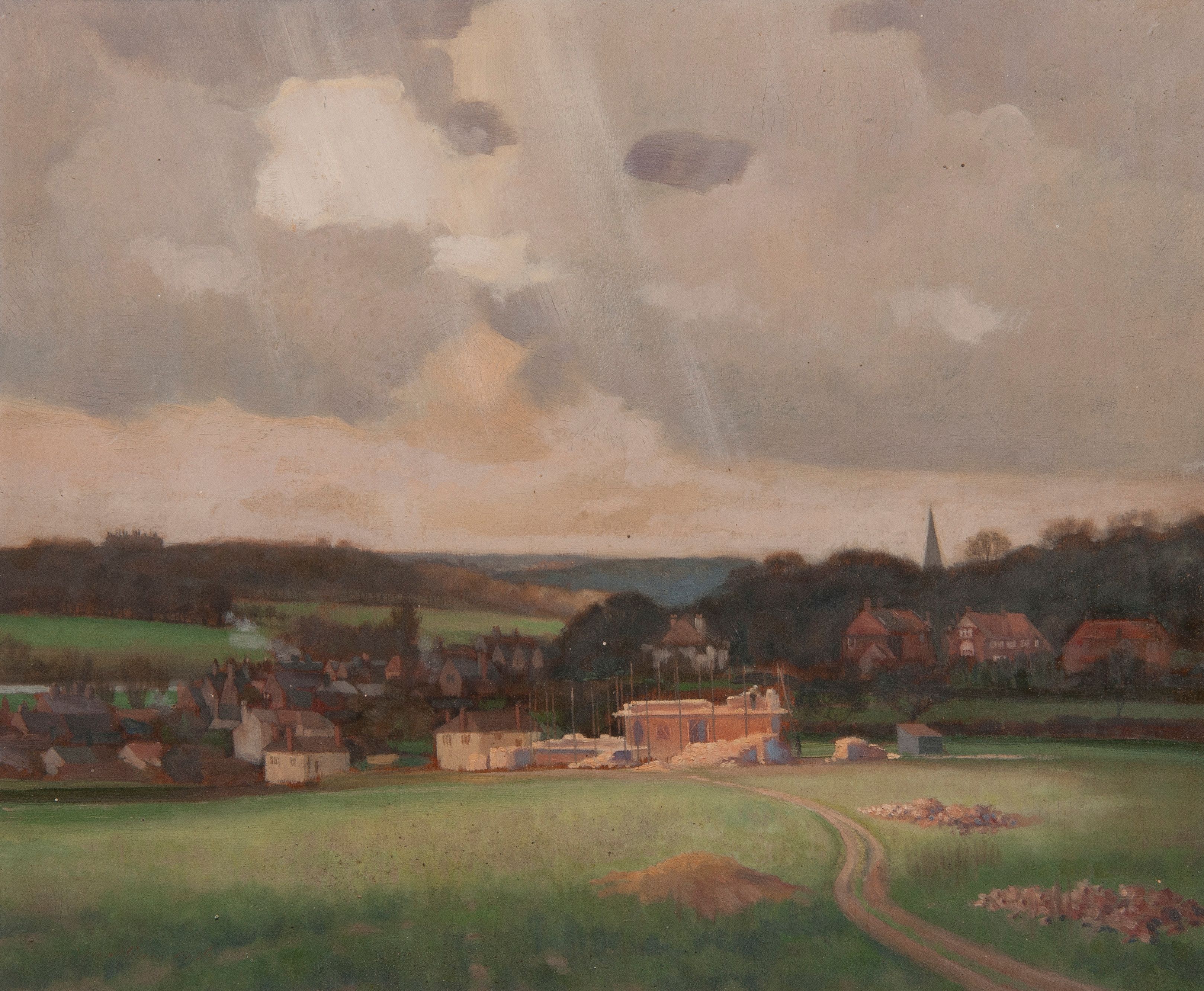 Bonhams : Walter Thomas Watling F.R.S.A. (20th Century) 'Man marks the ...