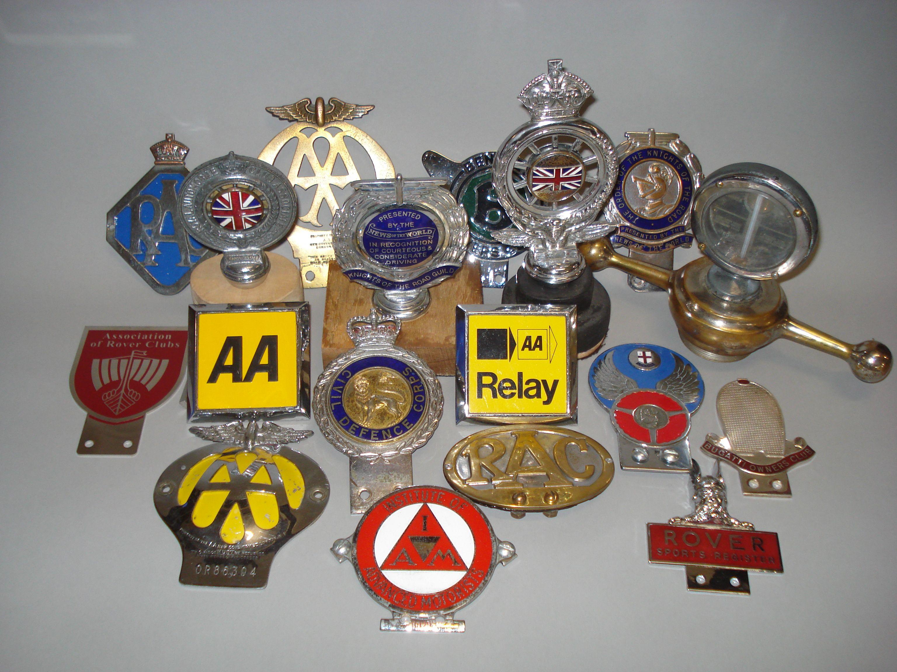 Bonhams Cars Assorted Motoring Badges