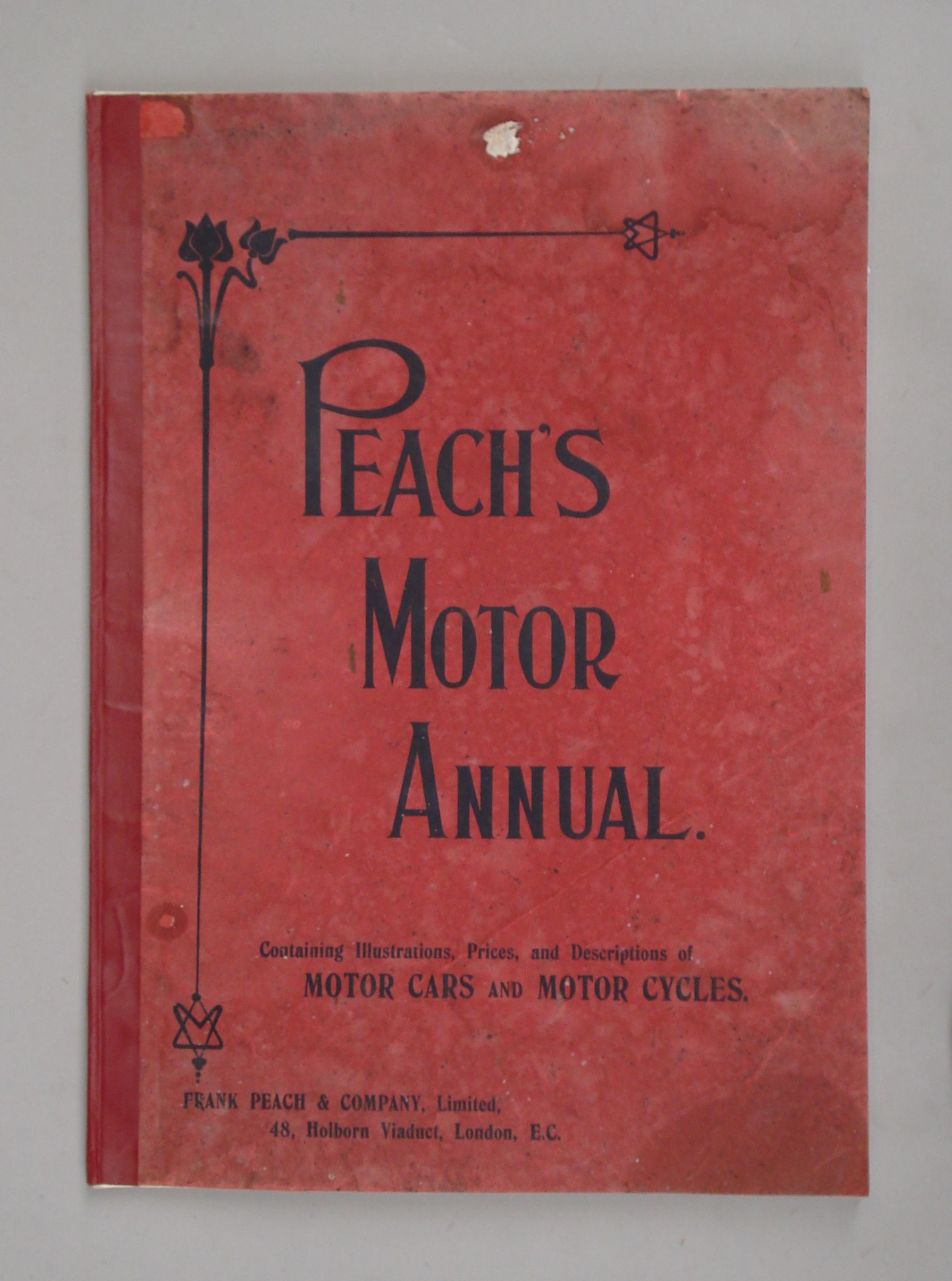 Bonhams Cars : Peach's Motor Annual, 1905,