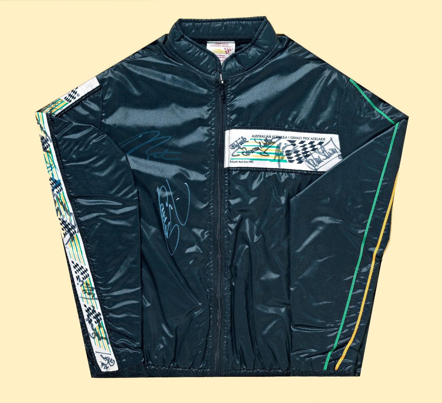 Bonhams Cars : An Official 1985 Adelaide Grand Prix F1 jacket featuring ...