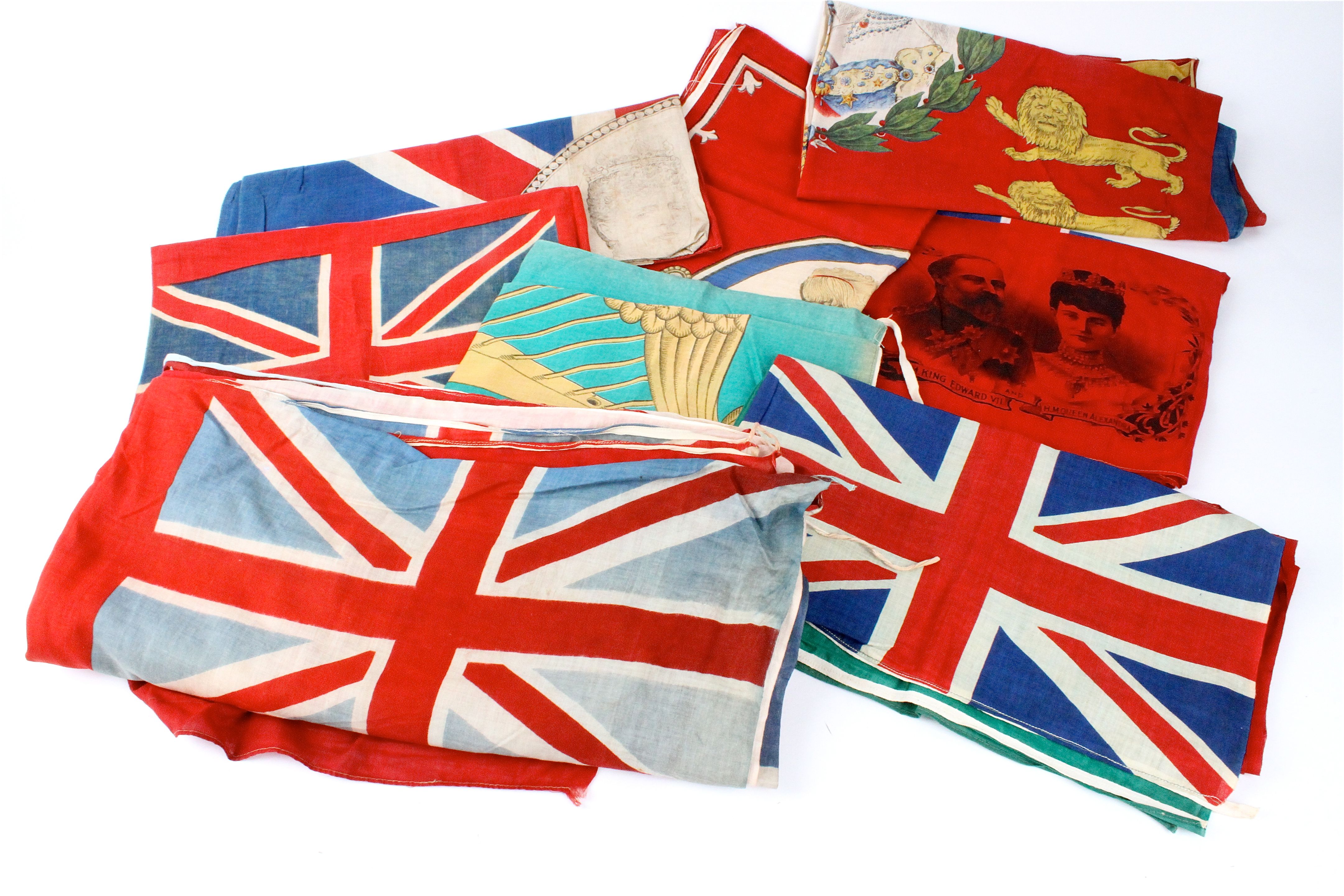 Bonhams : Of Royal Interest A group of flags and bunting commemorating ...