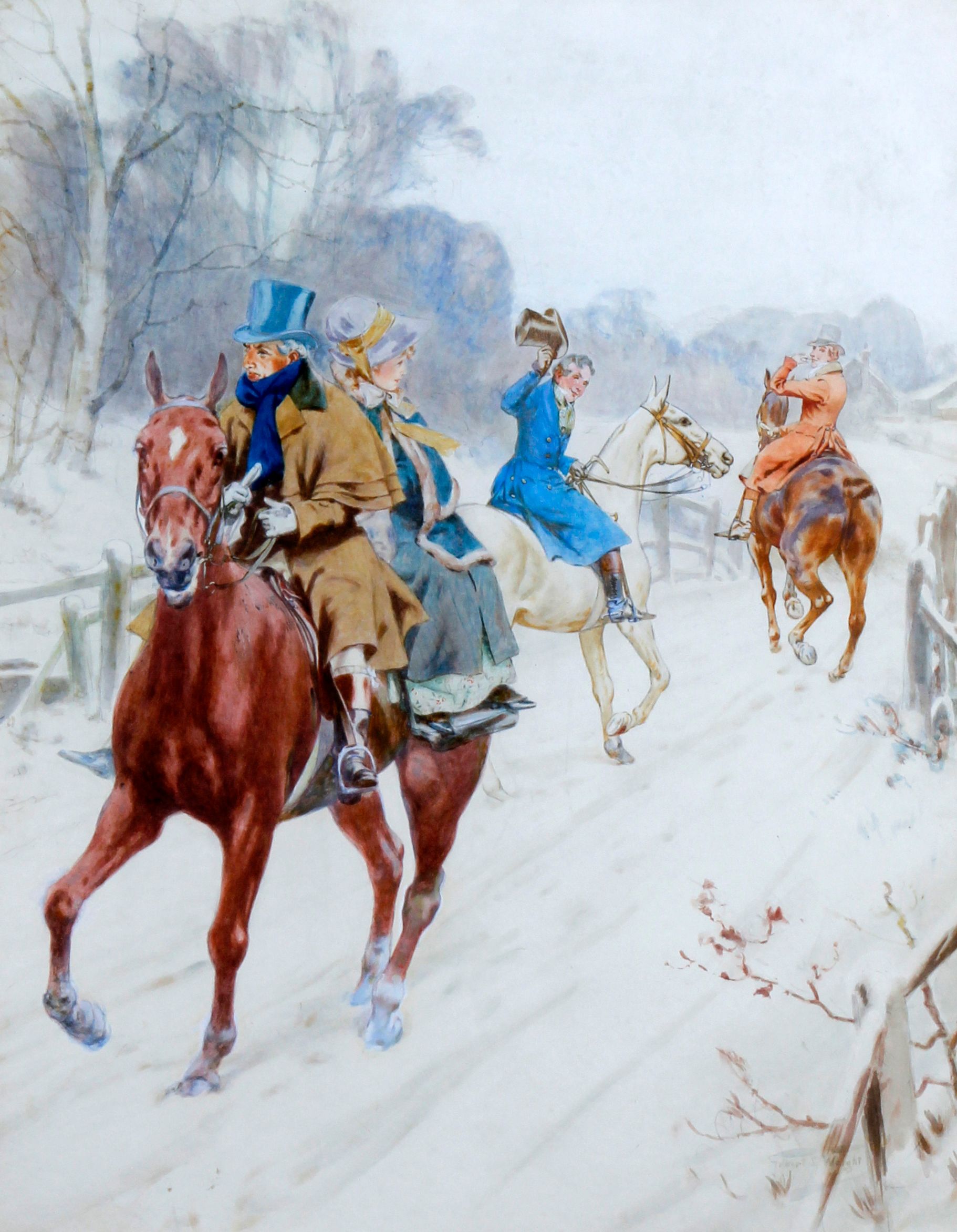 Bonhams : Gilbert Scott Wright (British, 1880-1958) A chance encounter ...