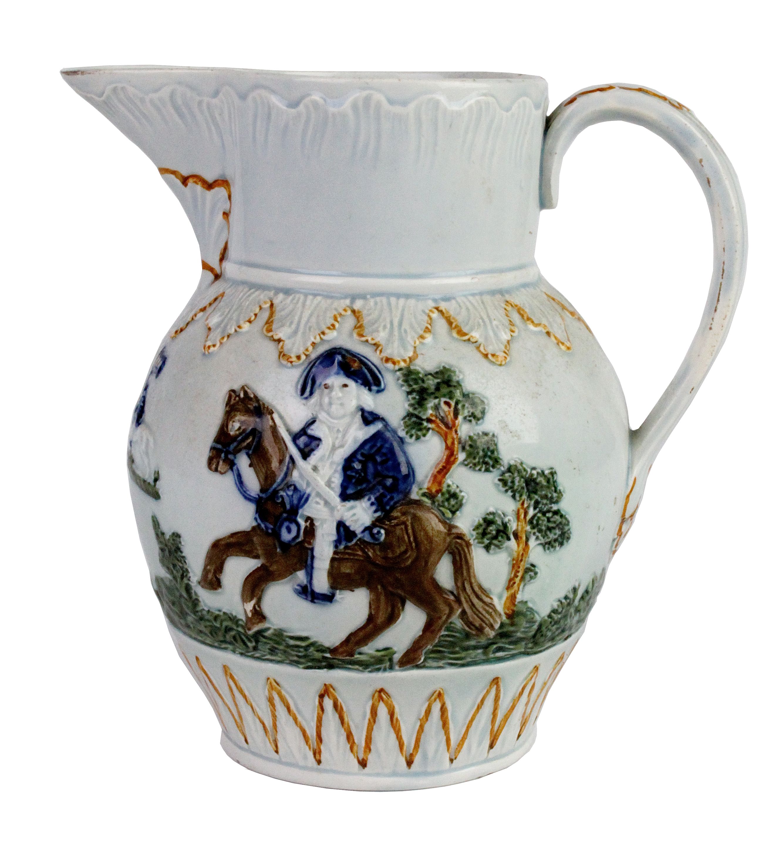 Bonhams : A Pratt Ware jug, circa 1800,