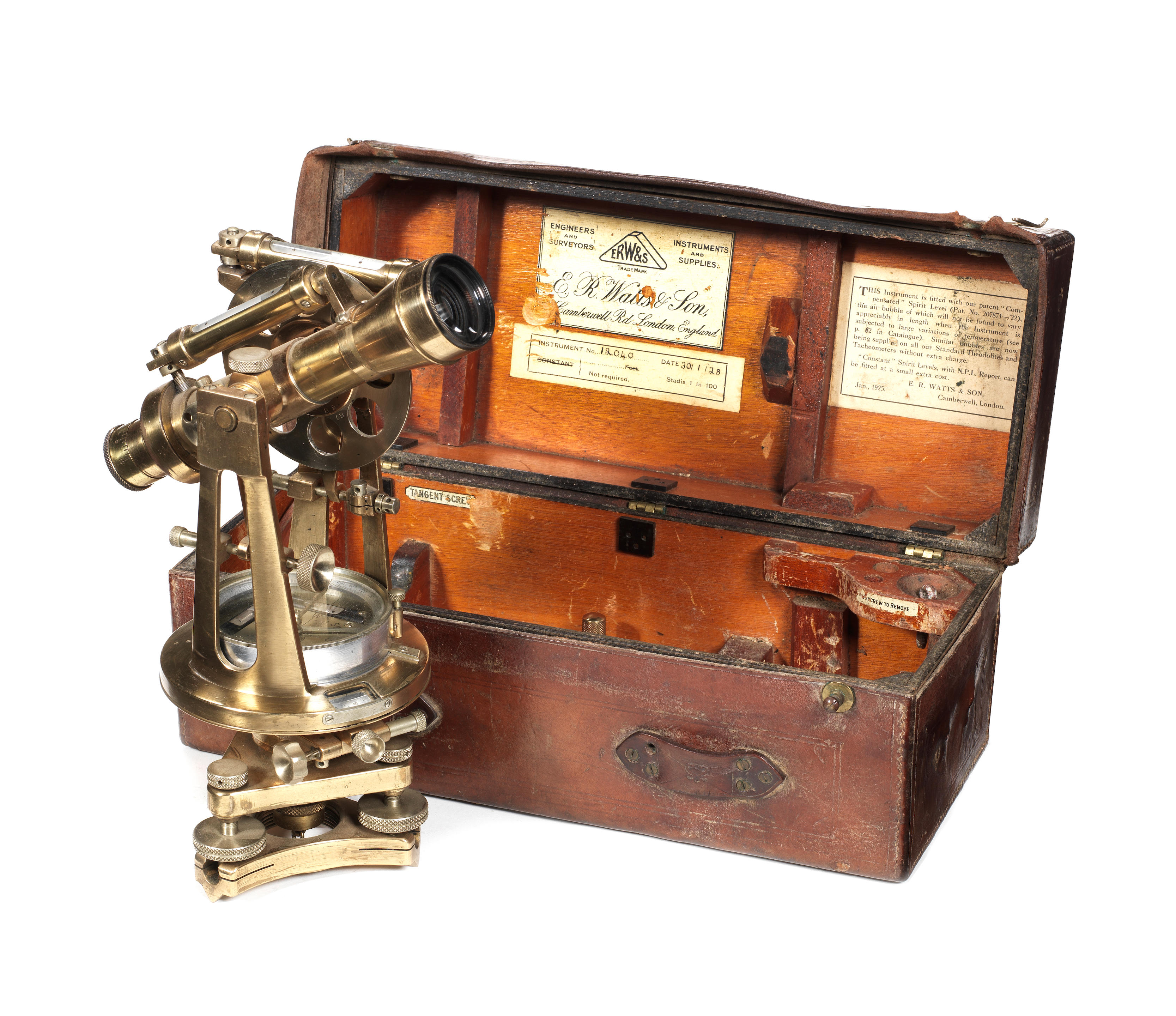 Bonhams An E R Watts And Son Small Transit Theodolite English 1920s 2