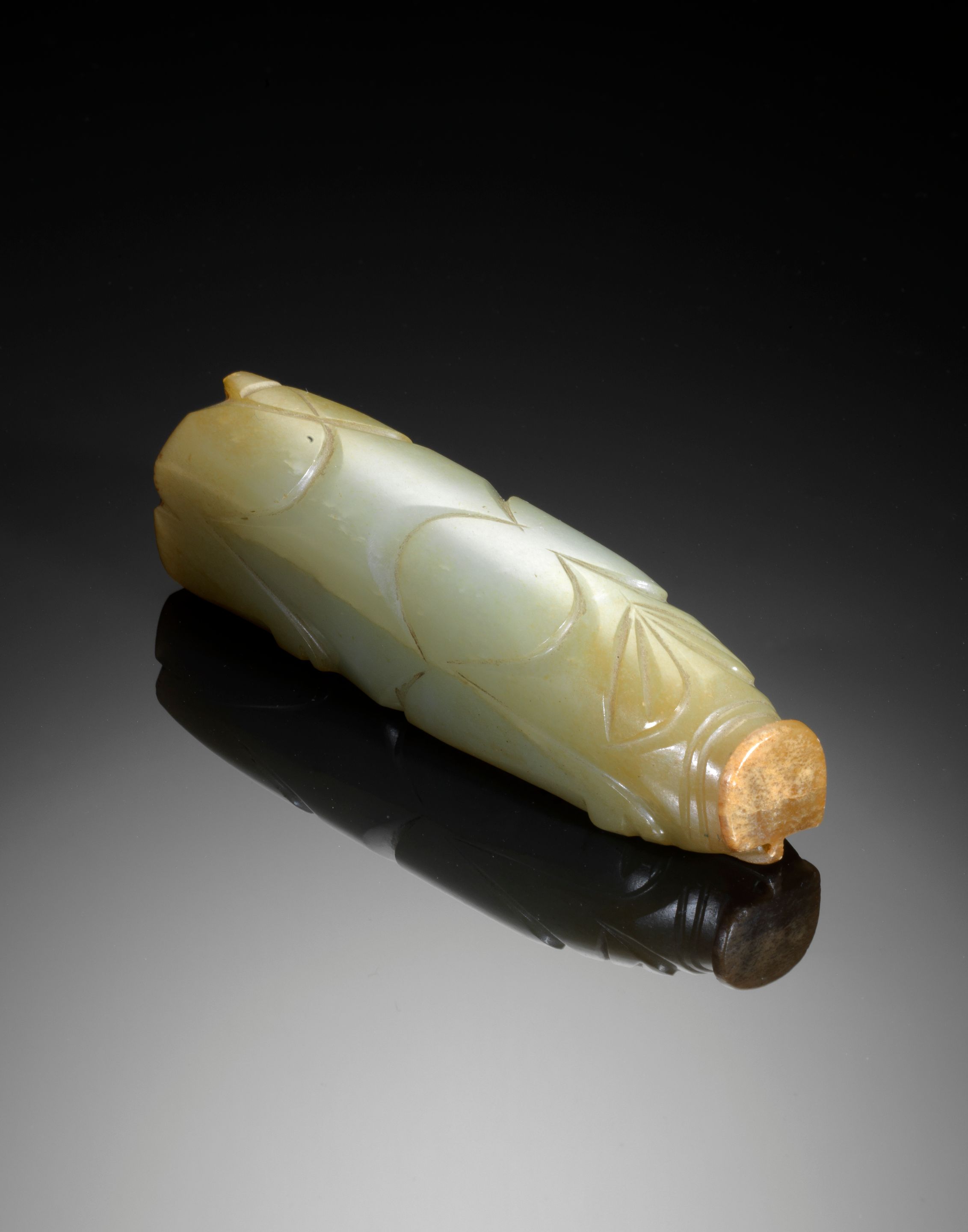Bonhams : A jade pig plug