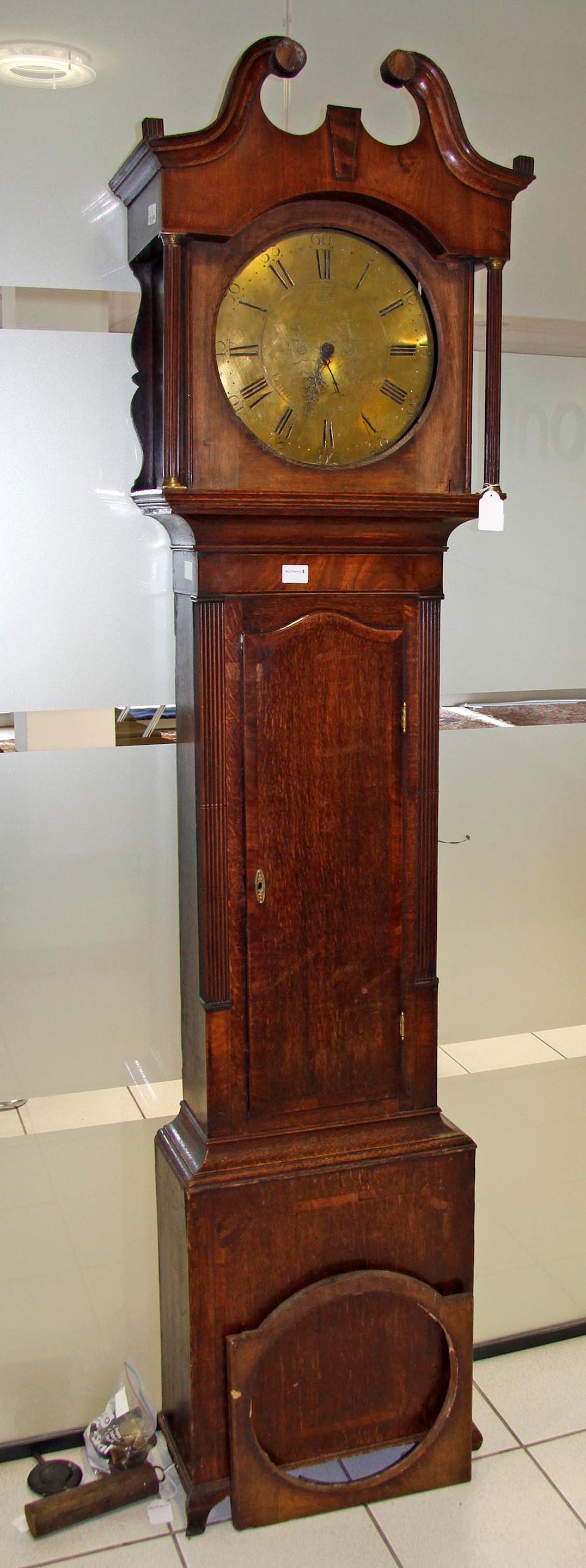 Bonhams : Ellis, Sheffield an early 19th Century oak longcase clock,