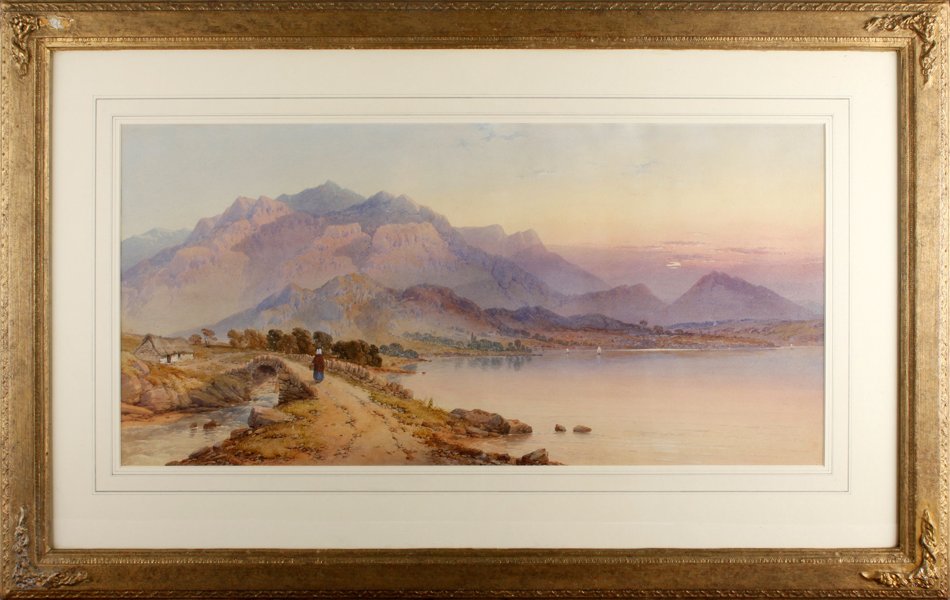 Bonhams : Edwin A. Penley (British, 1826-1893) Watendlath Bridge, Lake ...