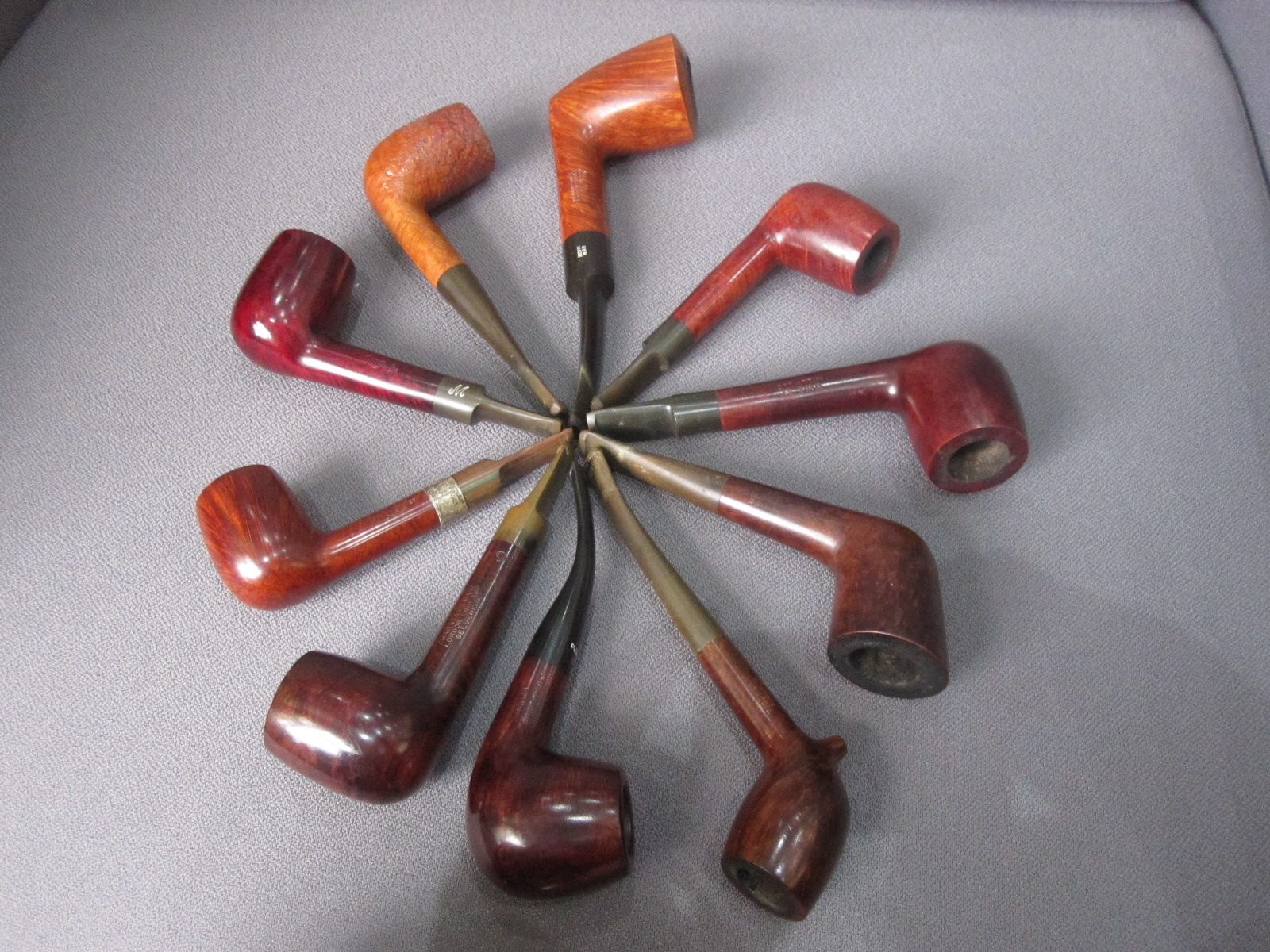 Bonhams : A collection of used pipe smoking pipes