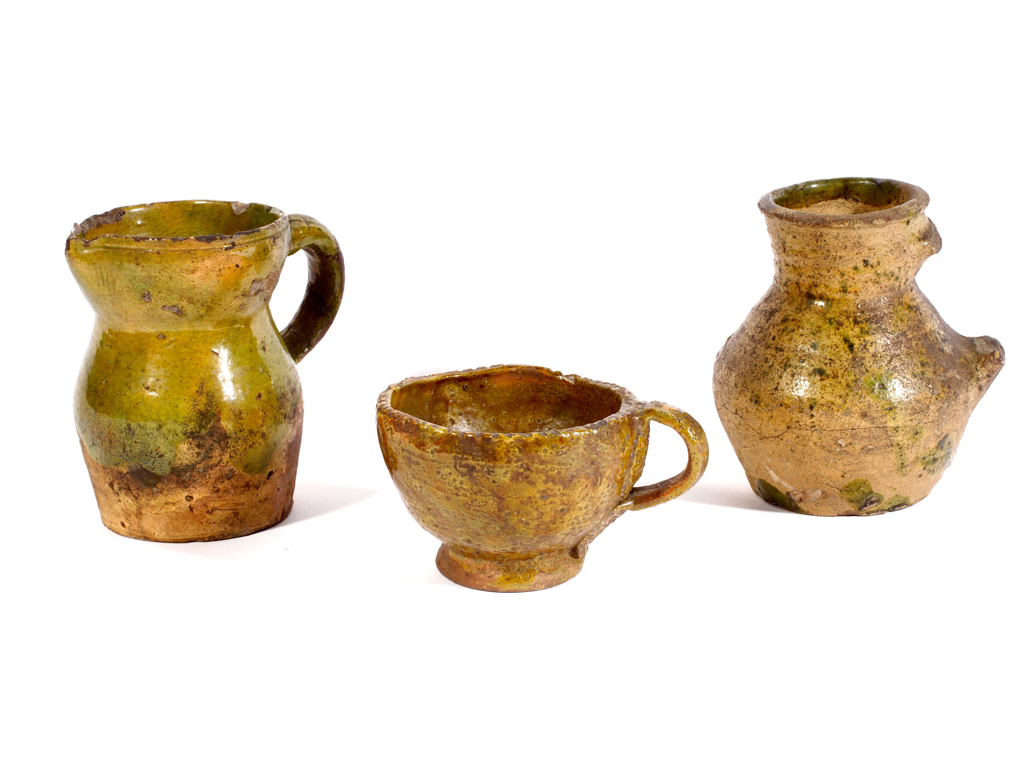 Bonhams : Three pieces of English medieval pottery