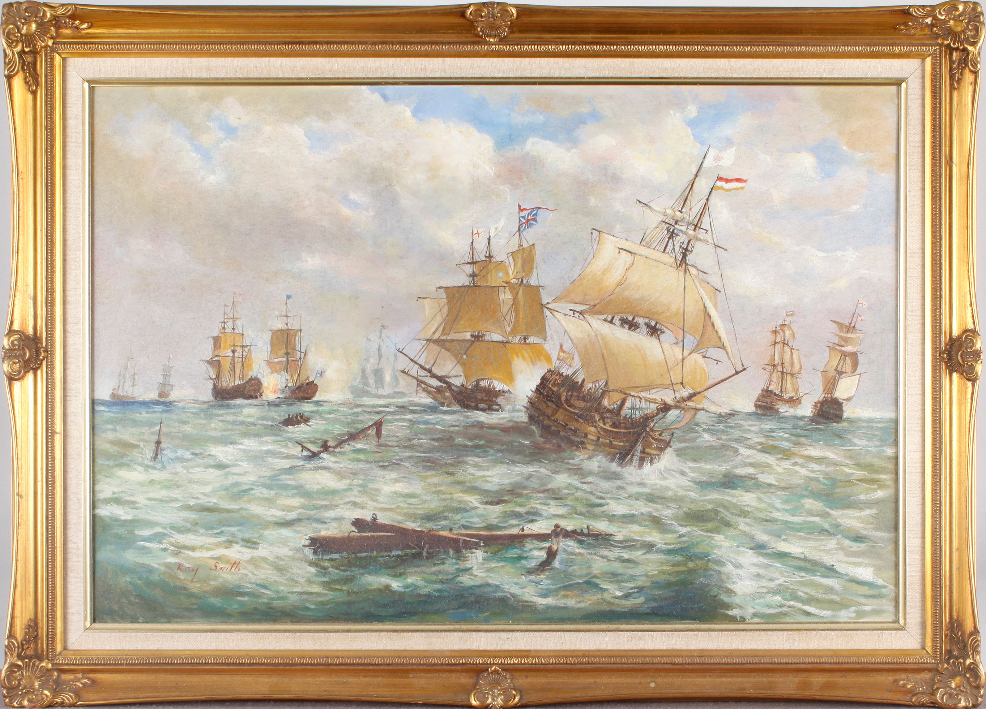 Bonhams : Ray Smith (British, 1949) Marine battle scene