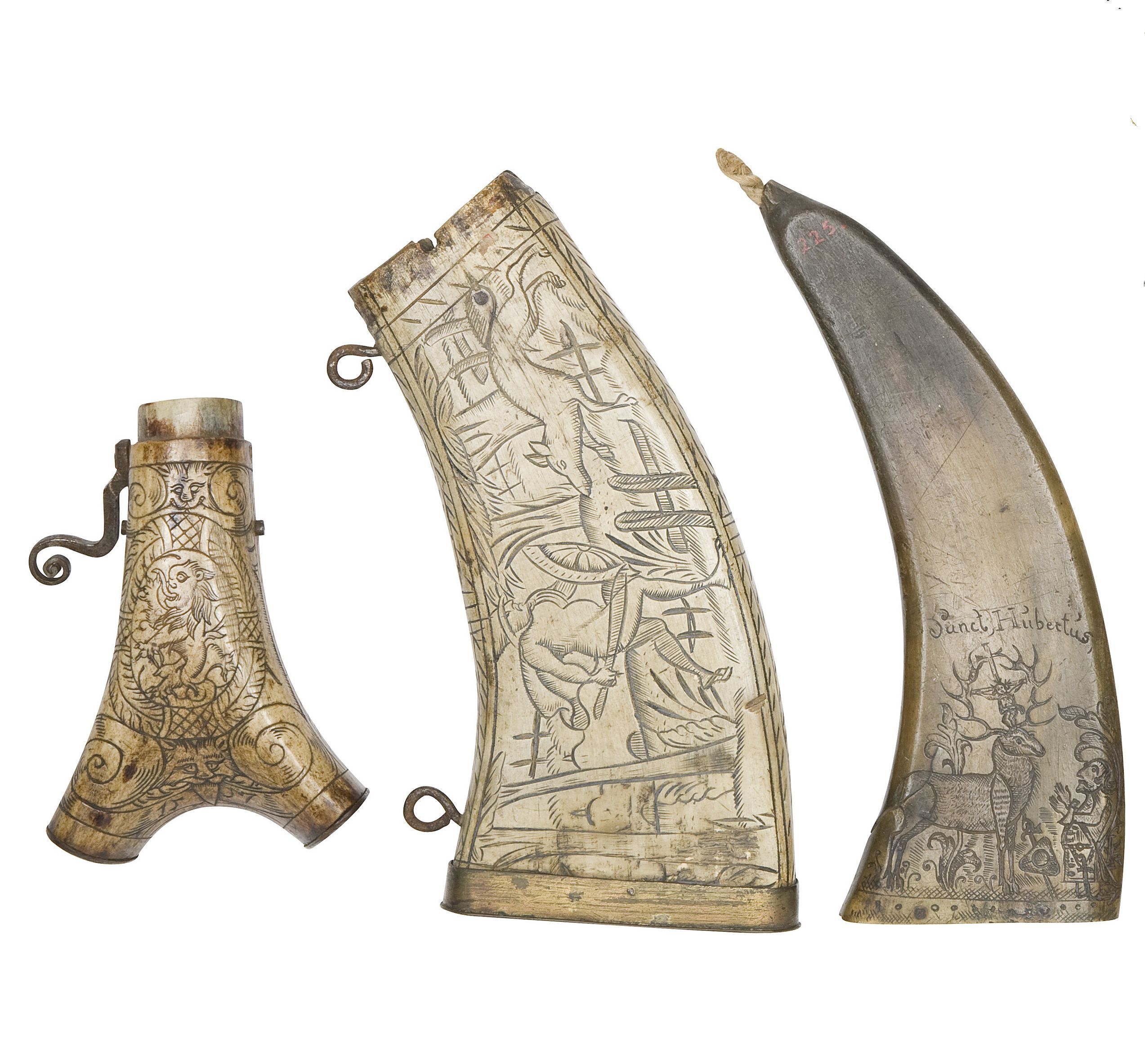 Bonhams : Three German Powder-Flasks