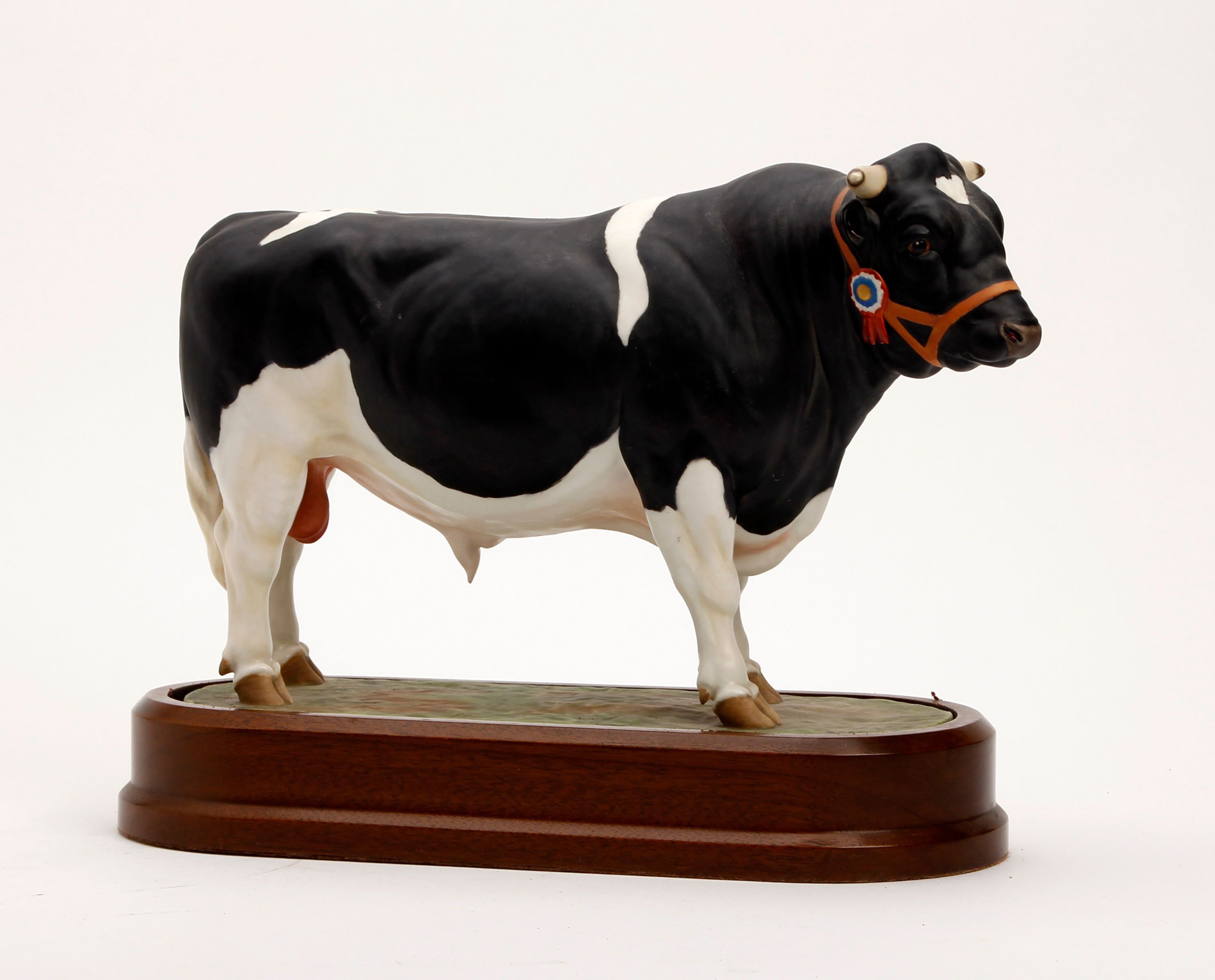 Bonhams : A Royal Worcester model of a 'British Fresian Bull' by Doris ...